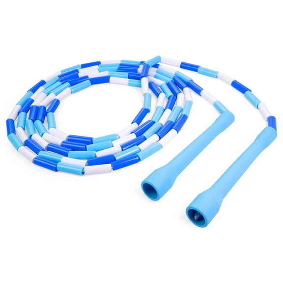BuyJumpRopes, Rainbow - Long Plastic Adjustable Segmented Jump Rope for ...