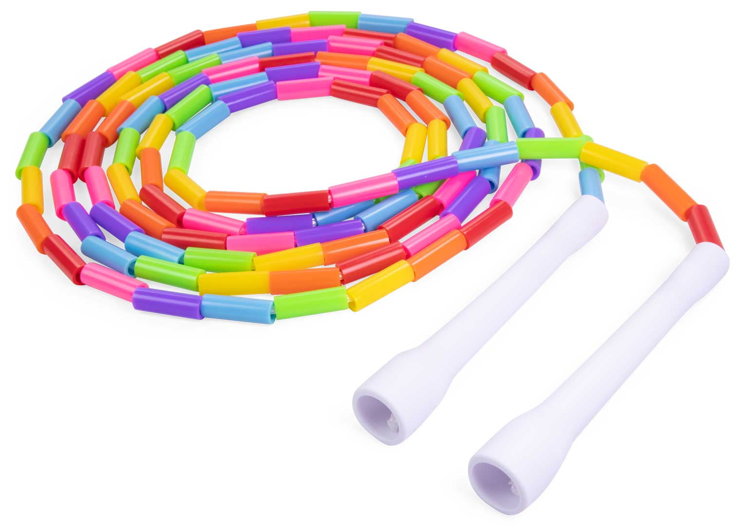 BuyJumpRopes, Rainbow - Adjustable Segmented Jump Rope for Kids - 7ft ...