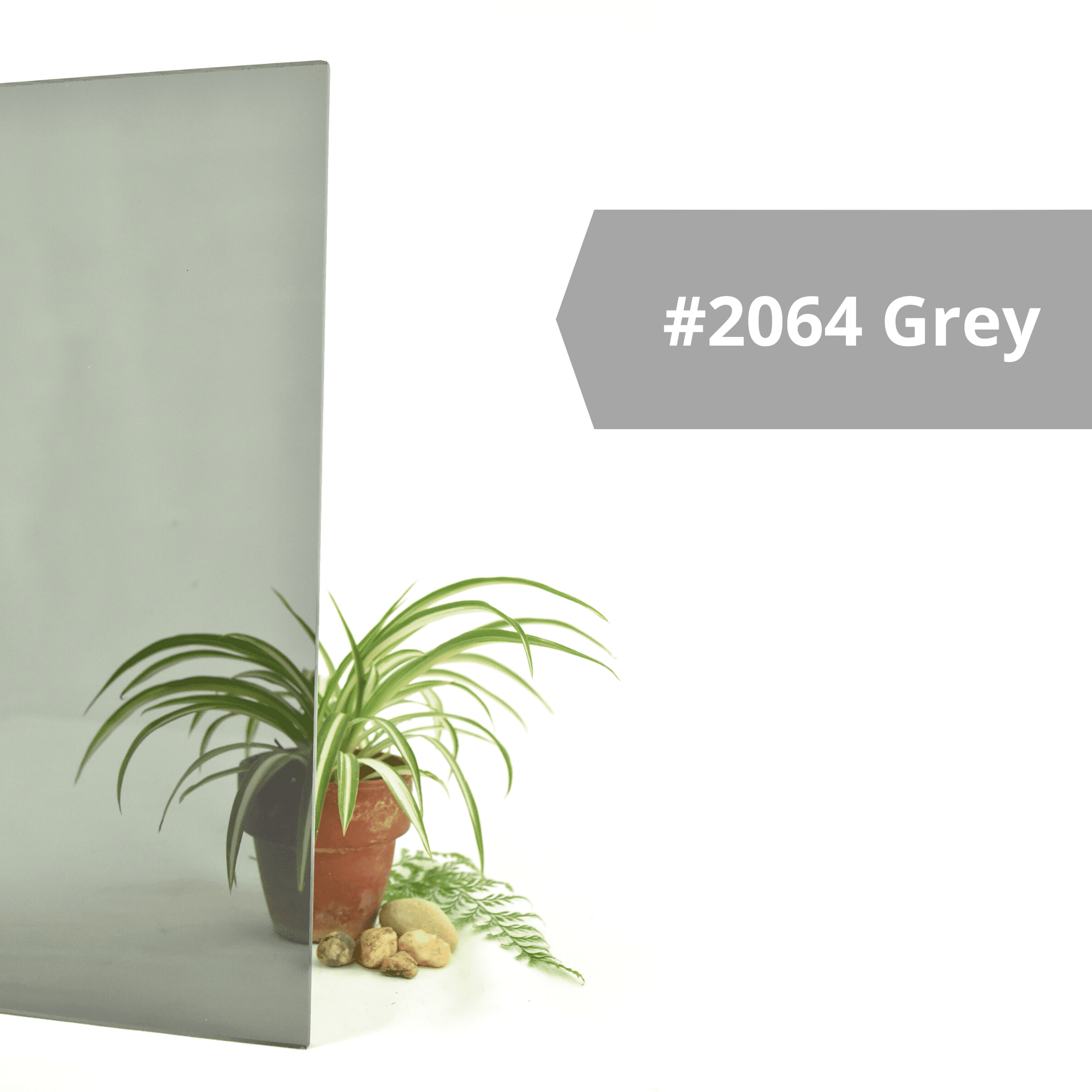 BuyPlastic 2064 Gray Transparent Colored Acrylic Plexiglass Sheet 1/4 ...