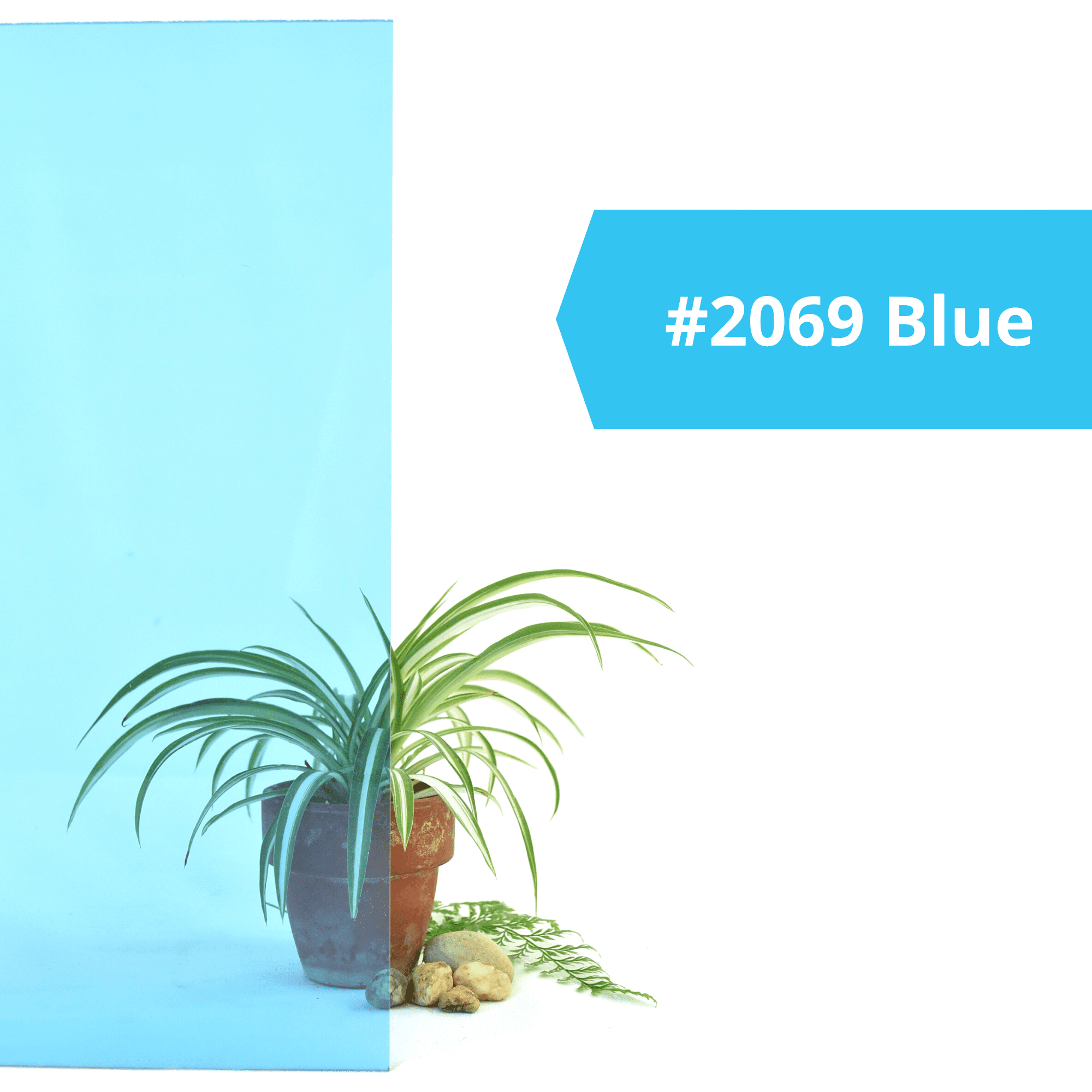 BuyPlastic 2069 Blue Transparent Colored Acrylic Plexiglass Sheet 1/4 ...