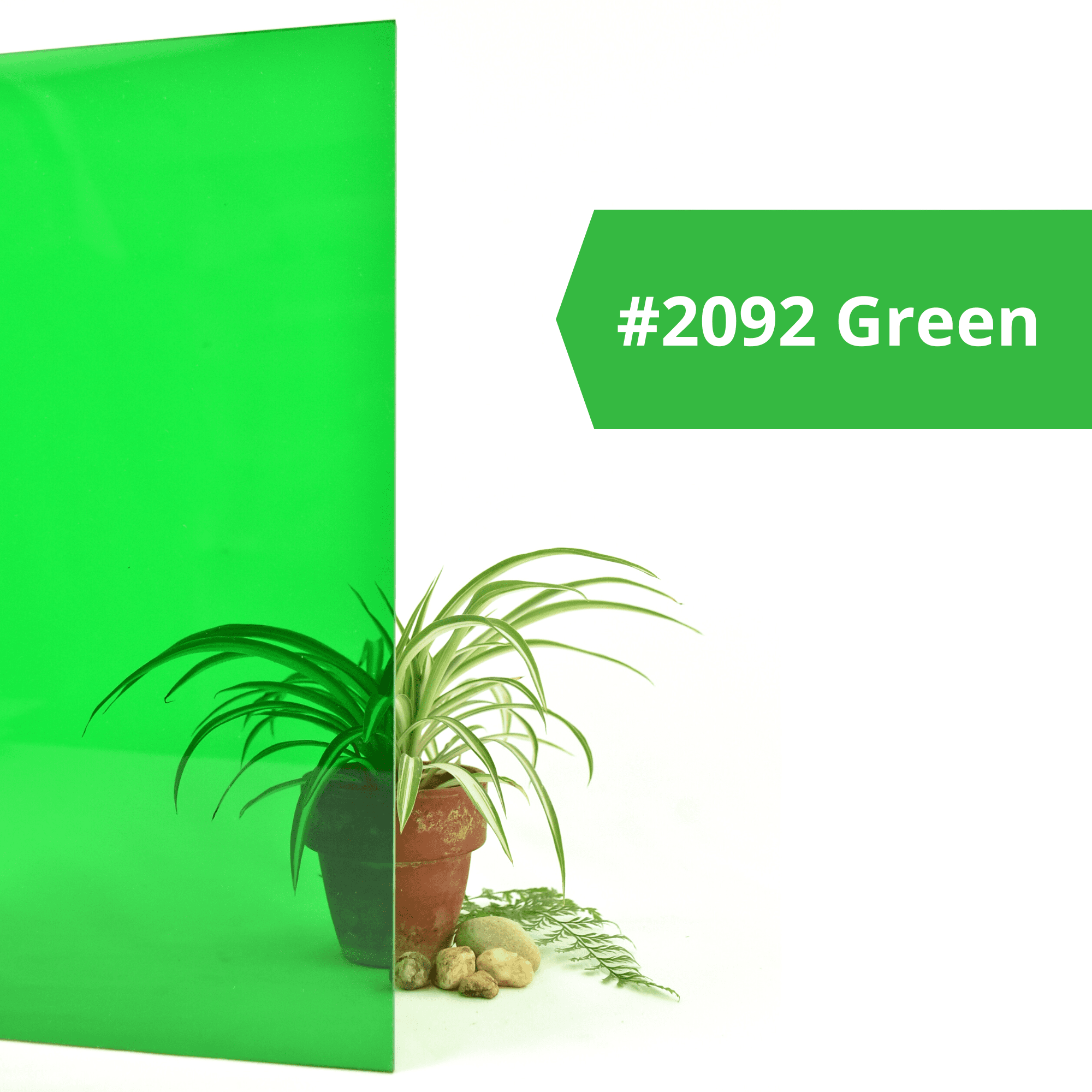 BuyPlastic 2092 Green Transparent Colored Acrylic Plexiglass Sheet 1/4 ...
