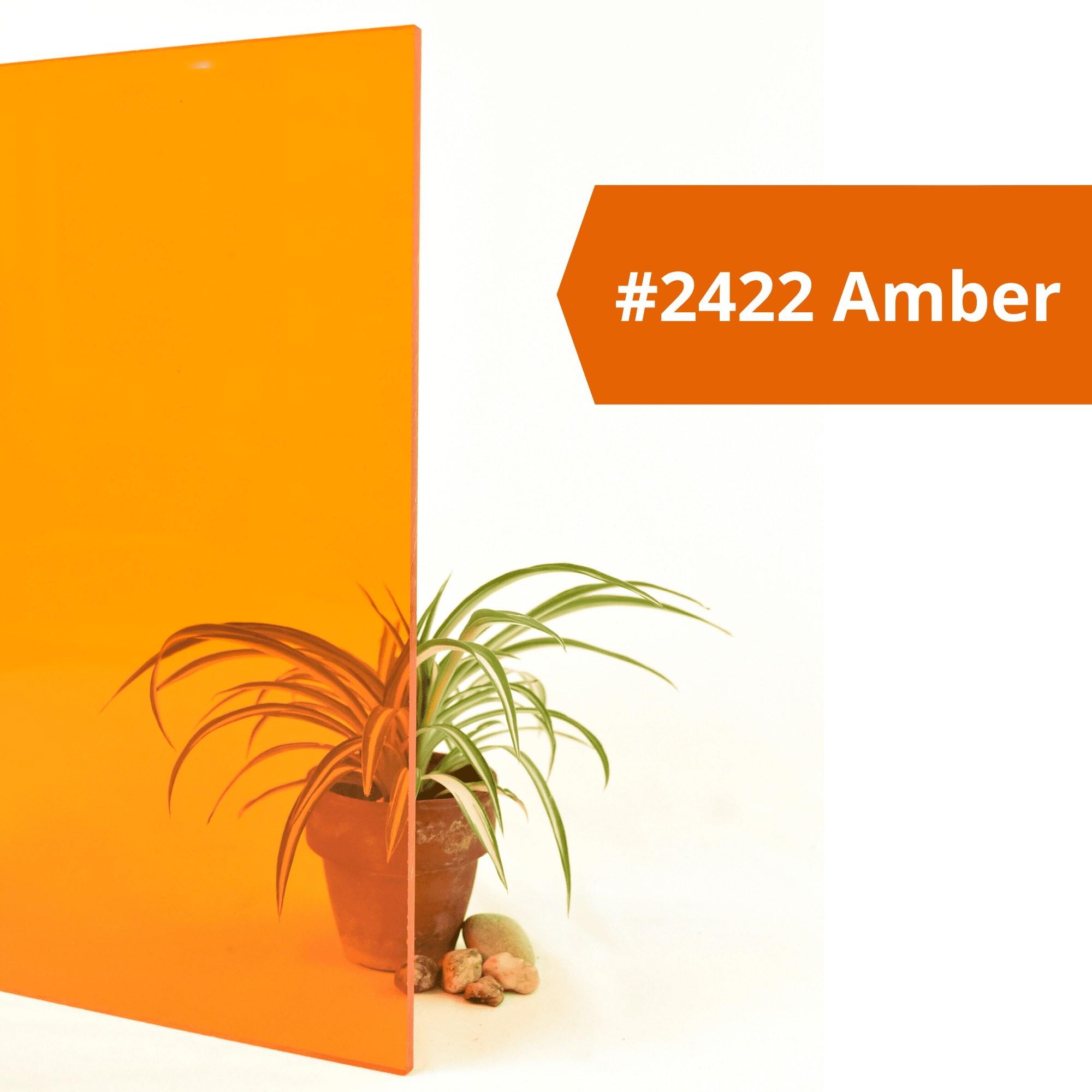 BuyPlastic 2422 Amber Transparent Colored Acrylic Plexiglass Sheet 1/4 ...