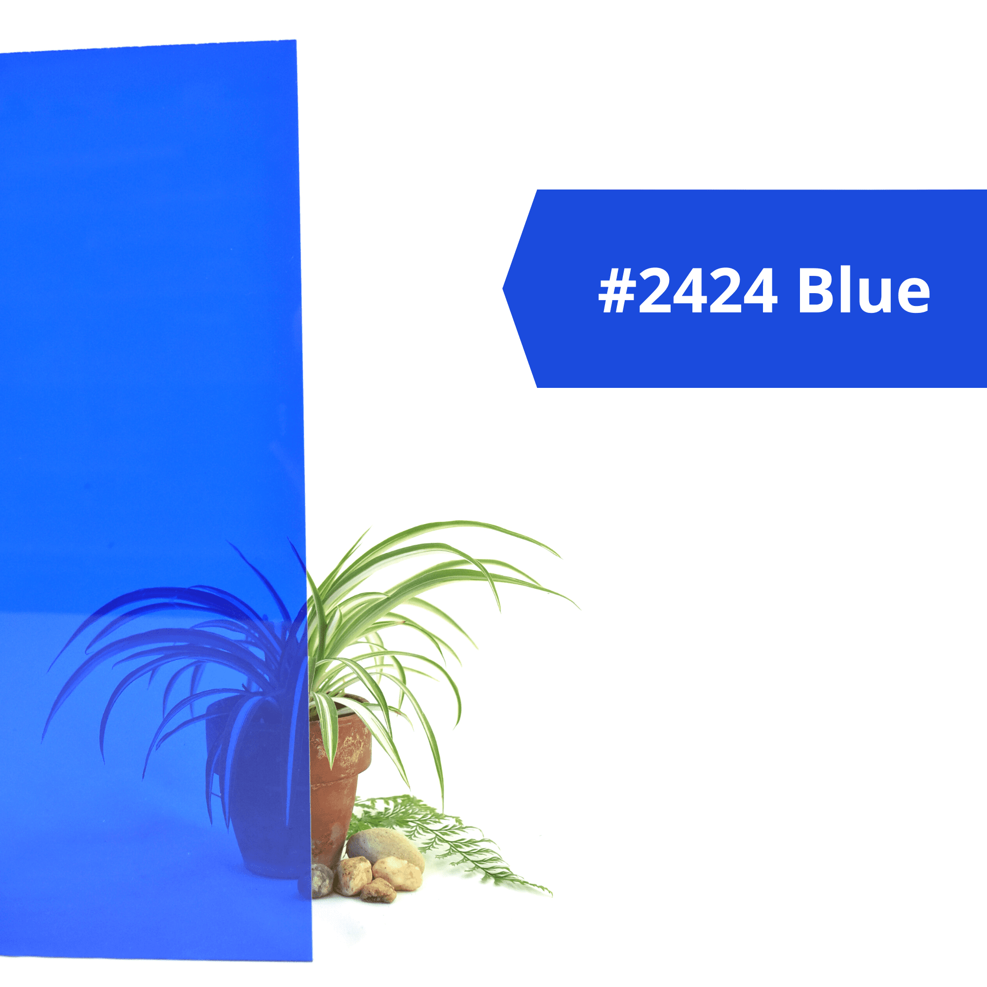 BuyPlastic 2424 Blue Transparent Colored Acrylic Plexiglass Sheet 3/16 ...