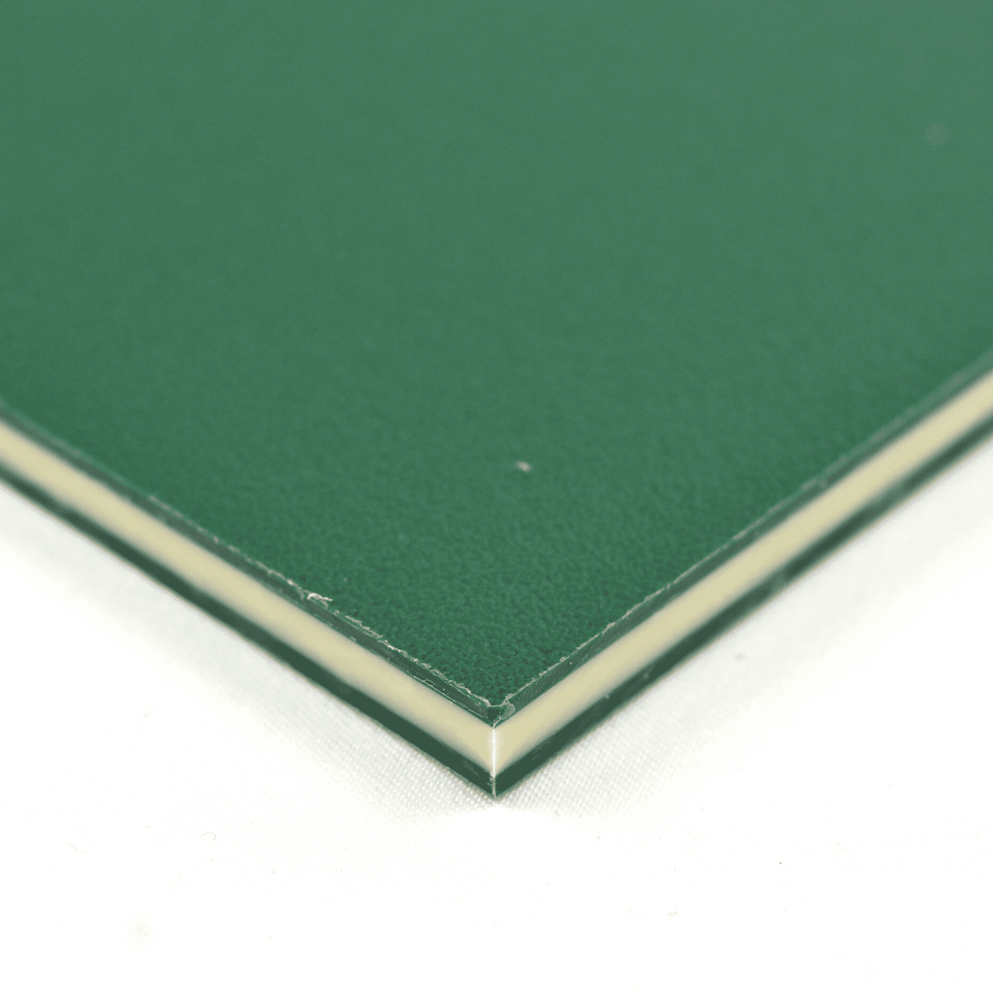 BuyPlastic King ColorCore Plastic Sheet 1/2" x 24" x 24" Green-Tan ...