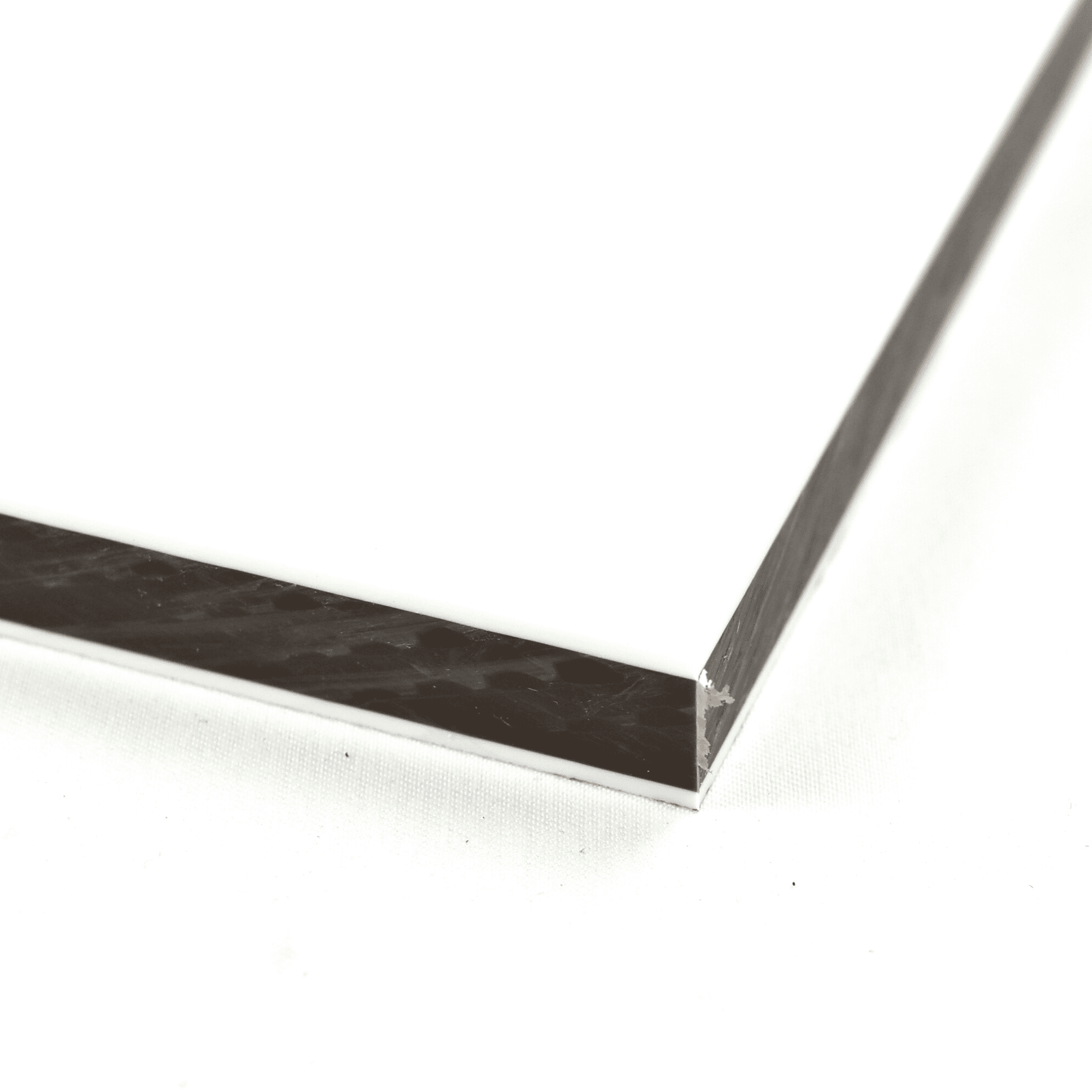 BuyPlastic King ColorCore Plastic Sheet 1/2" x 24" x 48" White-Brown ...