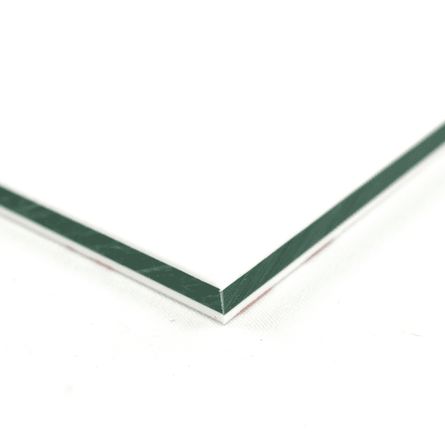 BuyPlastic King ColorCore Plastic Sheet 1/4" x 12" x 48" White-Green ...