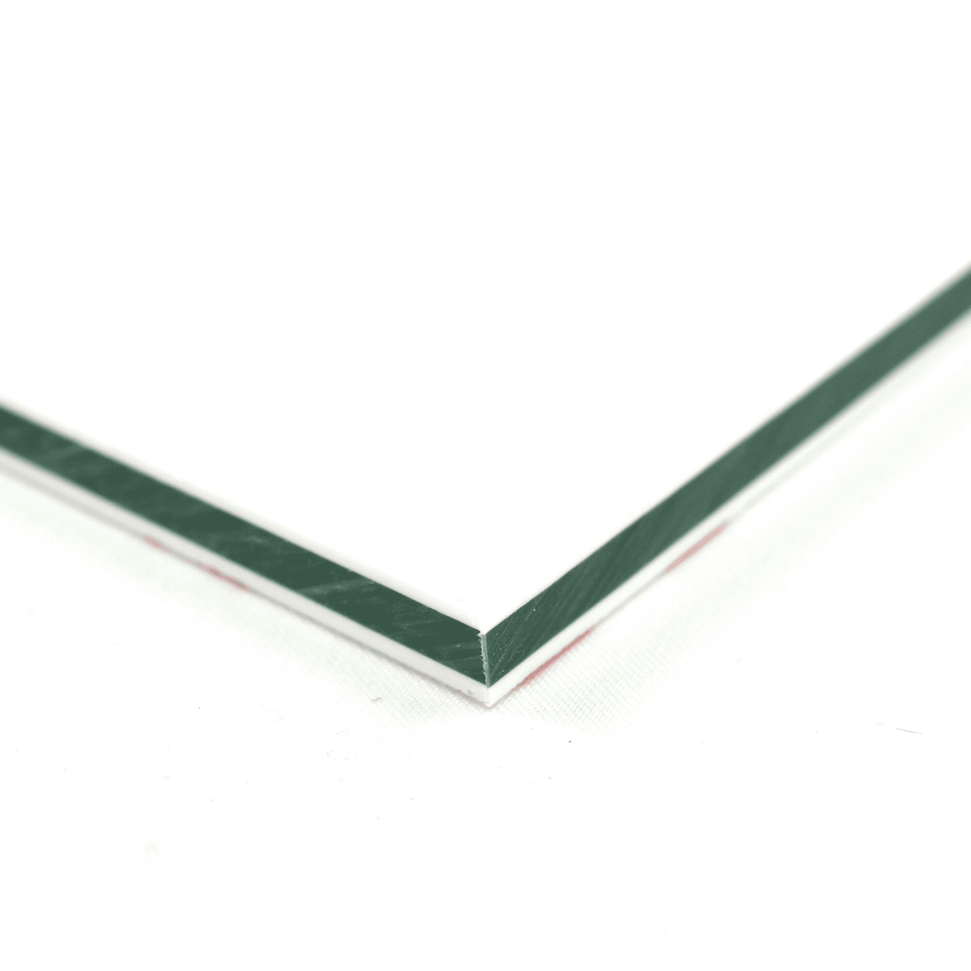 BuyPlastic King ColorCore Plastic Sheet 1/4" x 24" x 48" White-Green ...