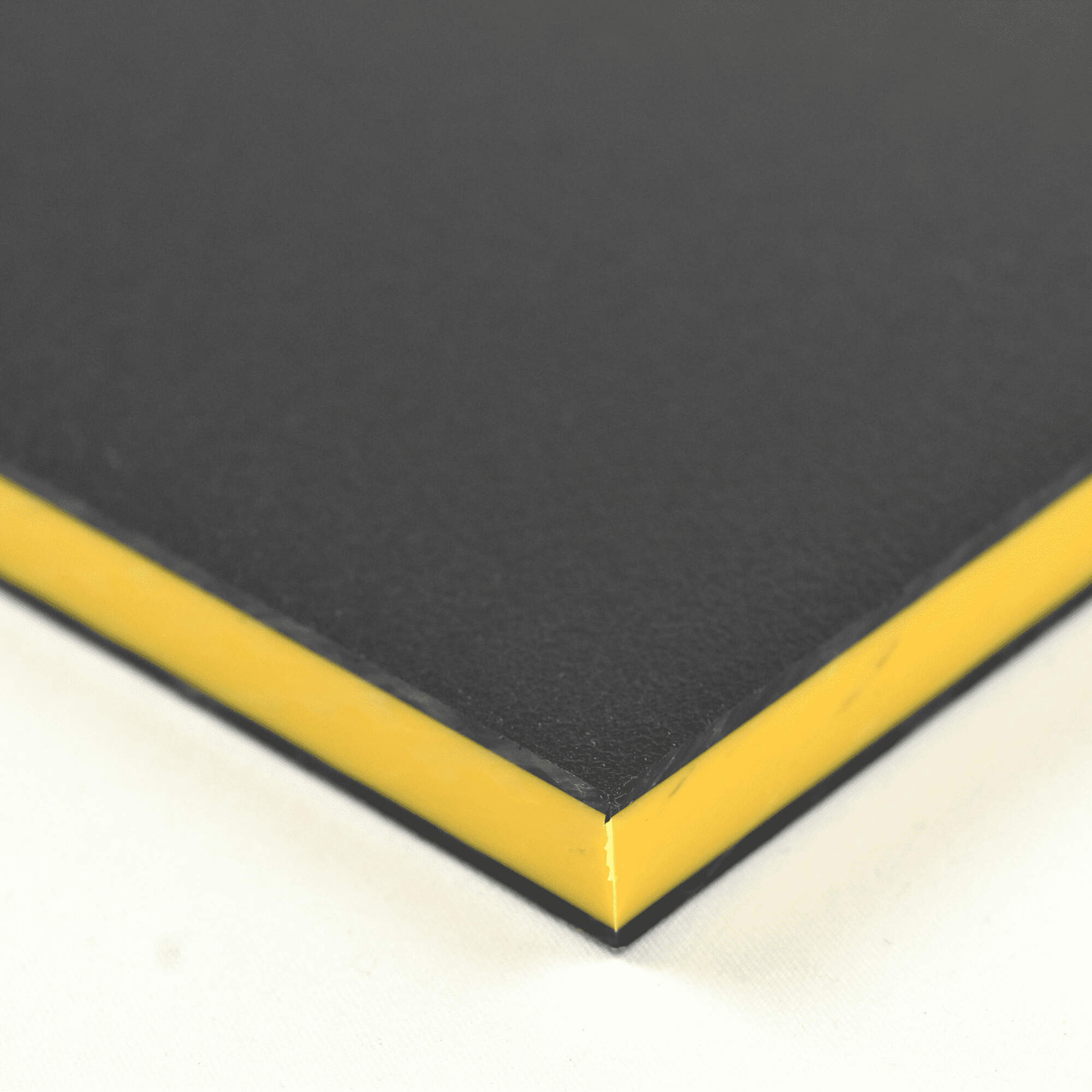 BuyPlastic King ColorCore Plastic Sheet 3/4" x 24" x 48" Black-Yellow ...