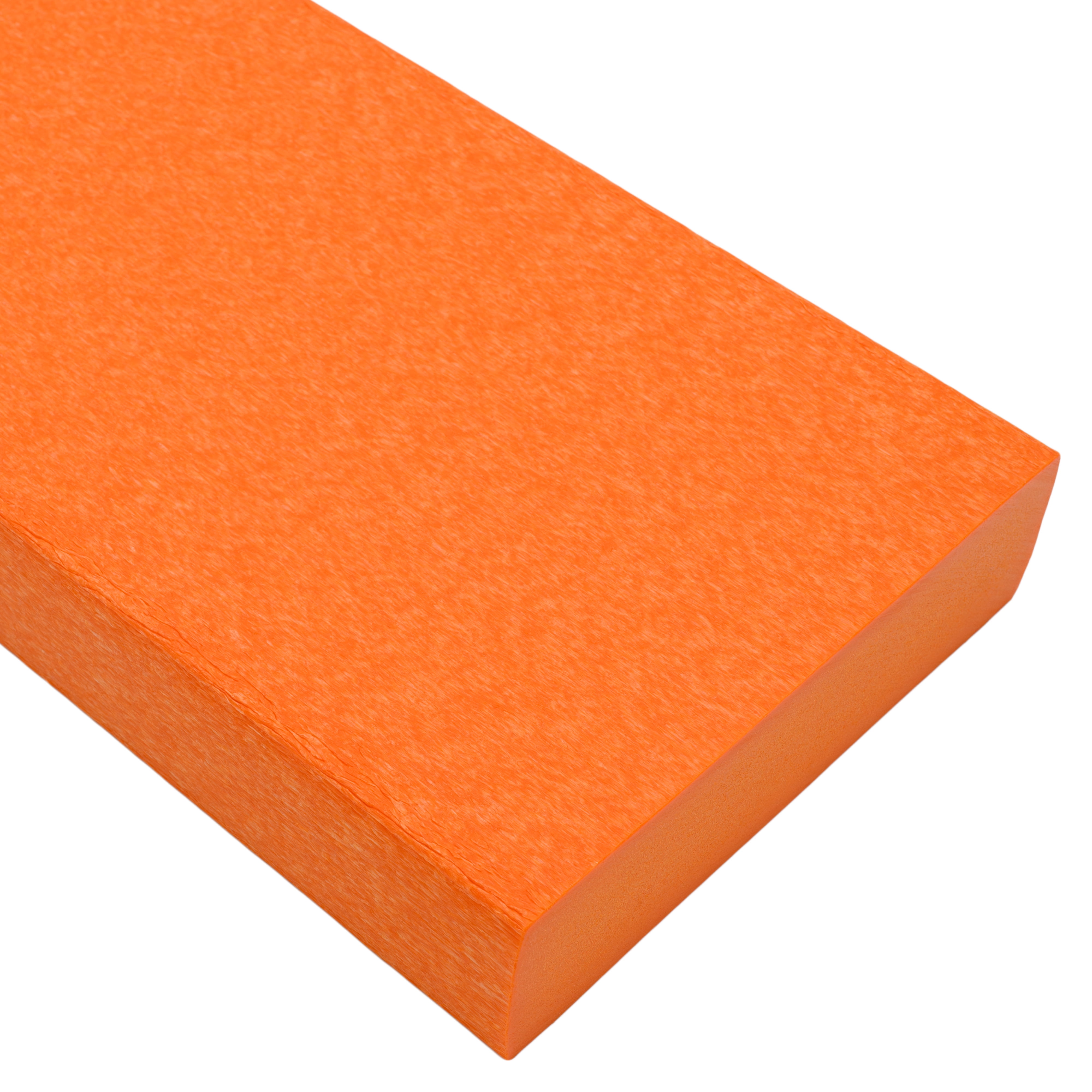BuyPlastic Tangent Poly Lumber - Bright Orange, 2x6 (1.5" x 5.5"), 36 ...