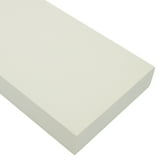 BuyPlastic Tangent Poly Lumber - Bright White, 2x6 (1.5" x 5.5"), 36 ...