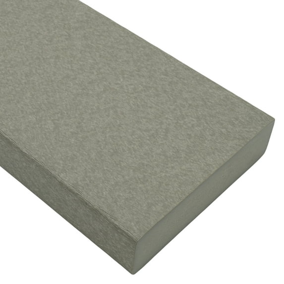 BuyPlastic Tangent Poly Lumber - Light Gray, 1x6 (0.75" x 5.5"), 36 ...