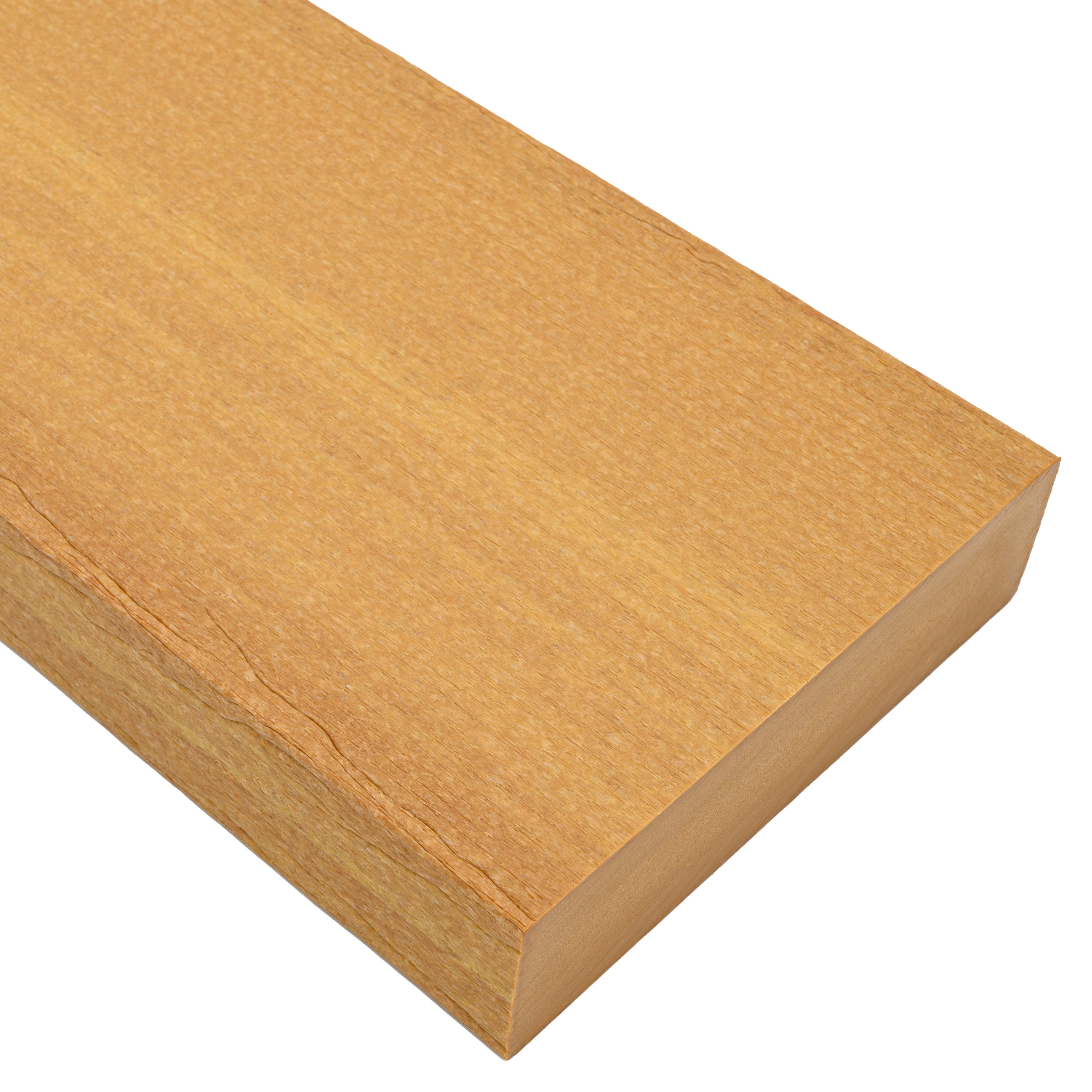 BuyPlastic Tangent Poly Lumber - Natural Teak, 2x6 (1.5" x 5.5"), 36 ...