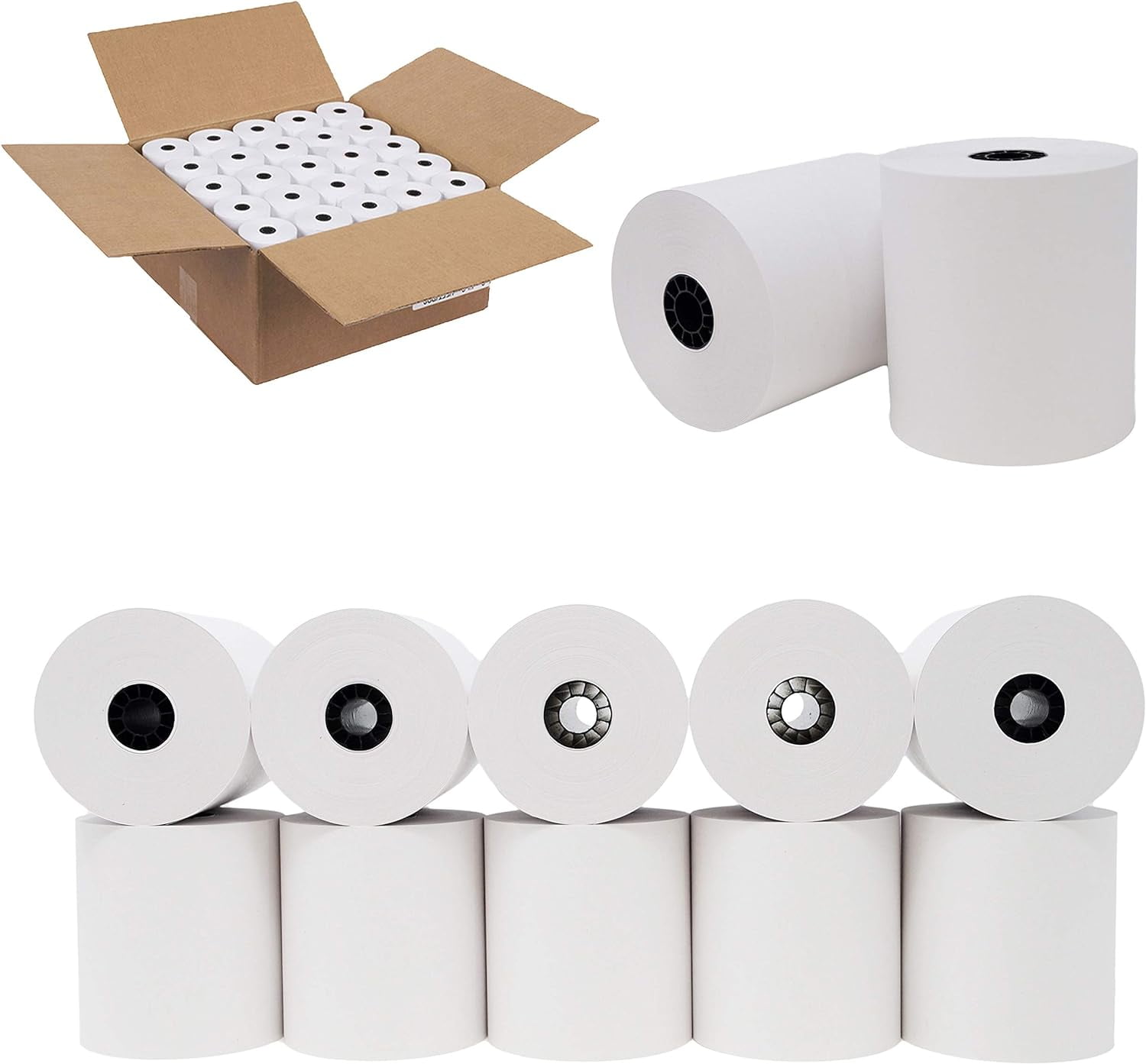 BuyRegisterRolls 1-Ply Kitchen Printer Paper Bond 3 Inch Inchx150' (50 ...