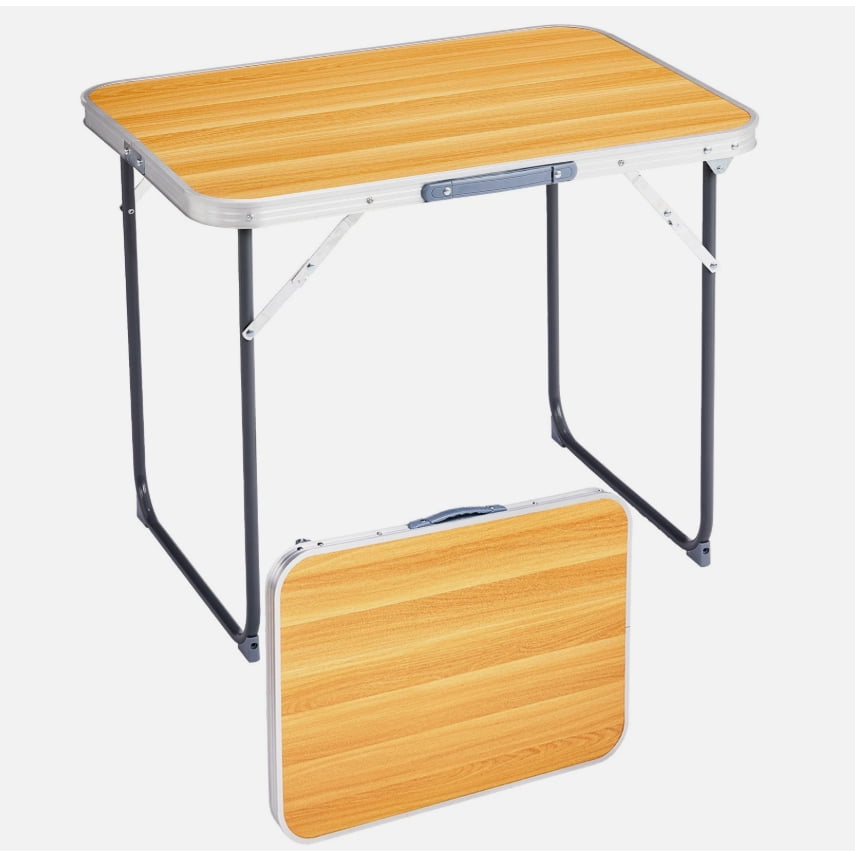 BuySphere 2.3Ft Folding Portable Camping Table with Three Adjustable ...