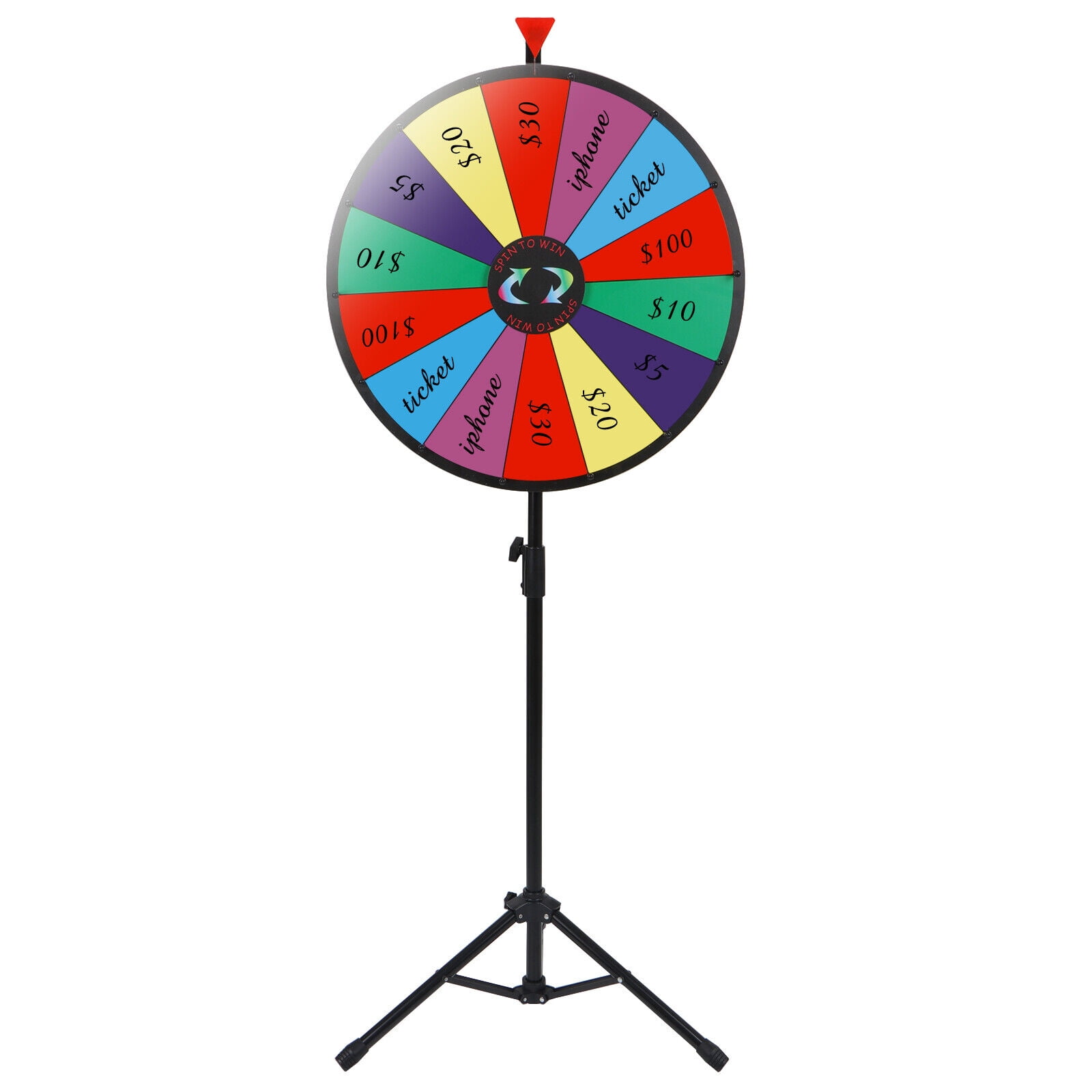 BuySphere 24" Color Prize Wheel w/Adjustable Stand 14 Slots Tabletop ...