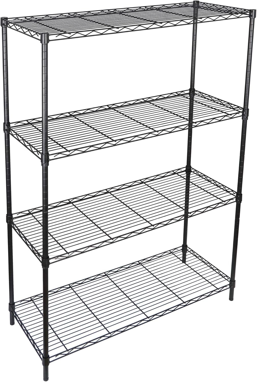 BuySphere 3-Shelf Adjustable Heavy Duty Storage Wire Shelving Unit with ...
