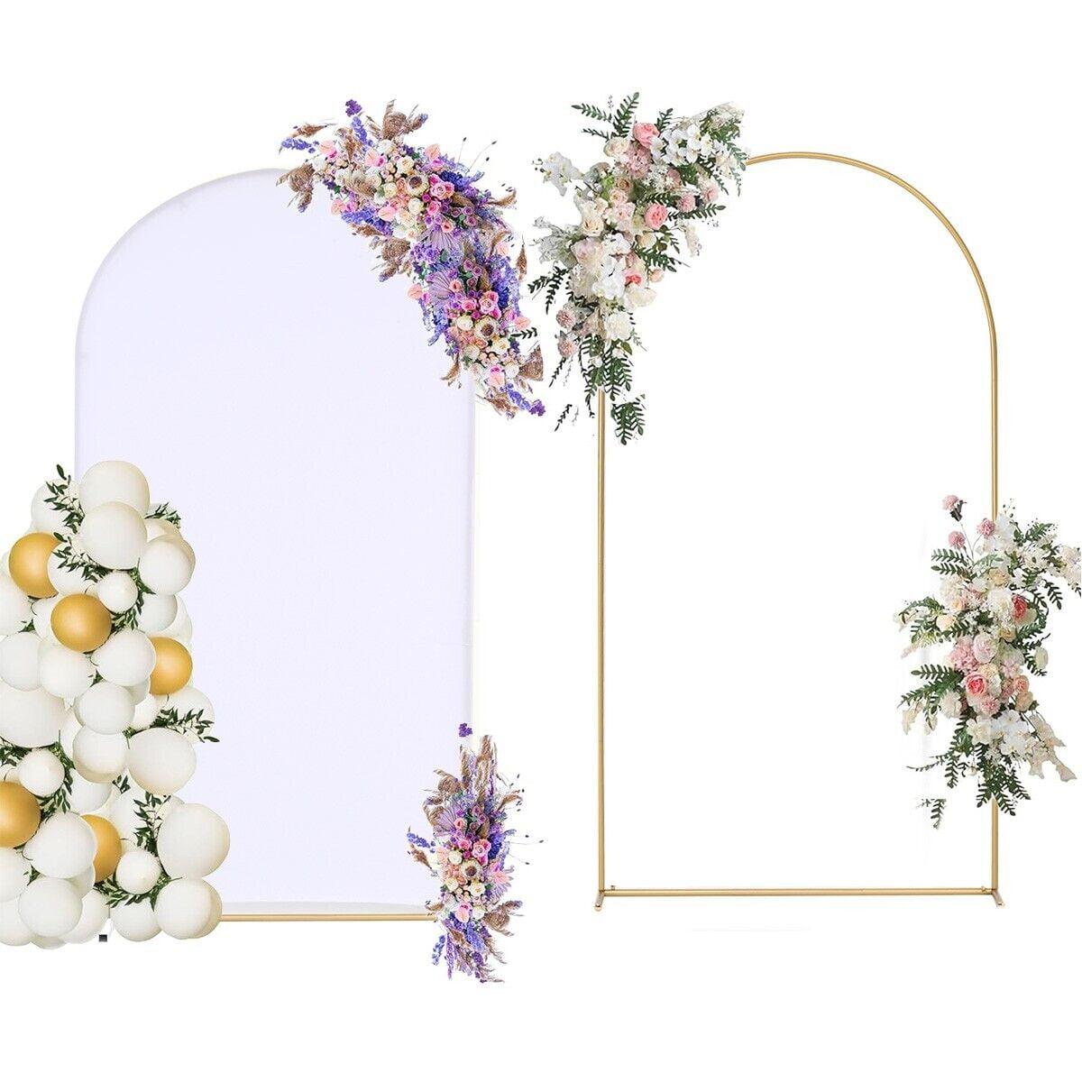 BuySphere Arch Backdrop Stand Set of 3 Gold Wedding Arches for Ceremony ...