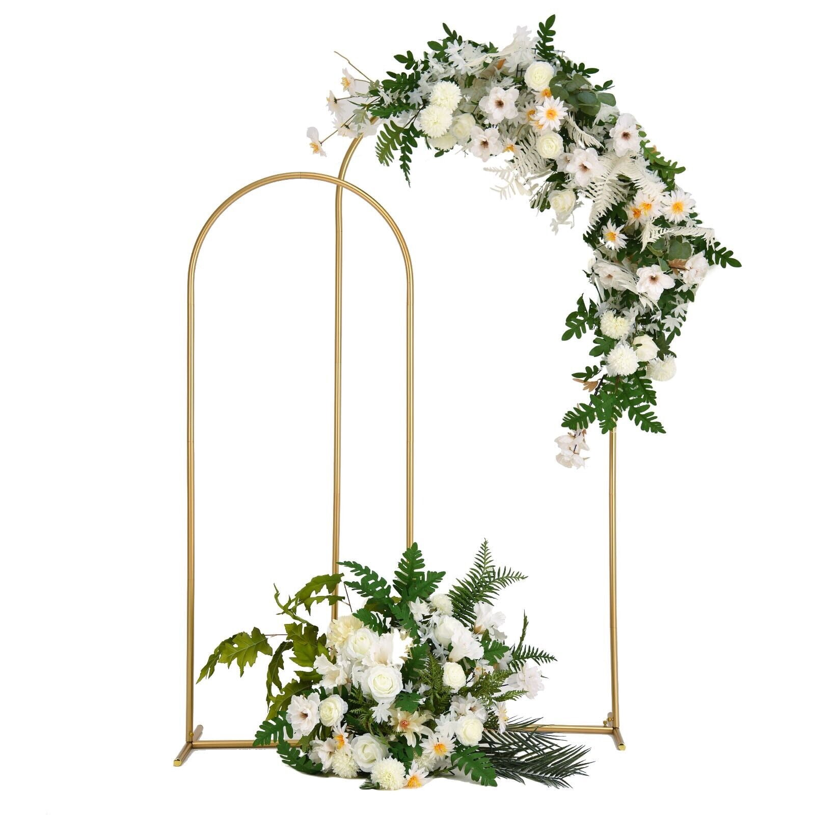 BuySphere Arch Backdrop Stand Set of 3 Gold Wedding Arches for Ceremony ...