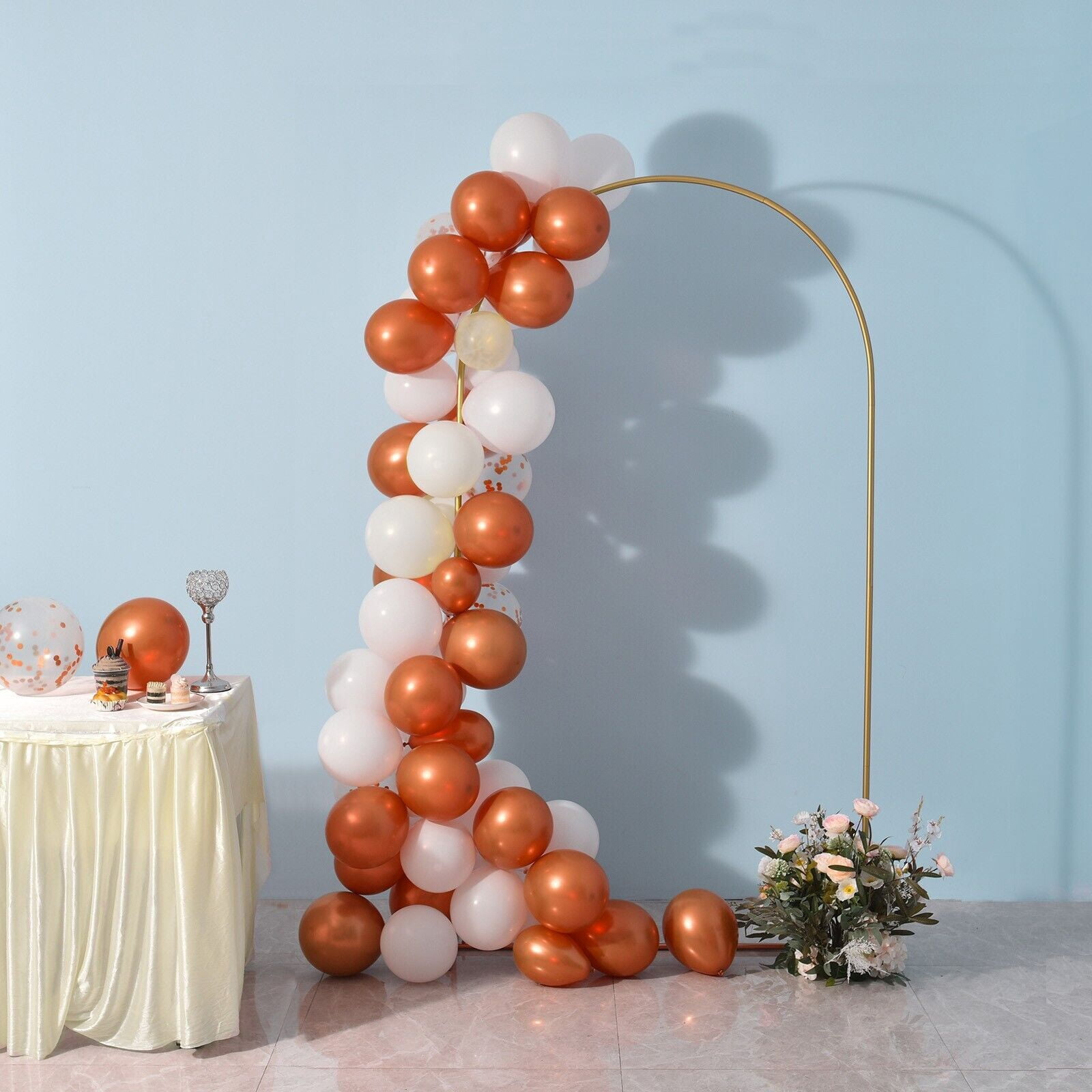 BuySphere Arch Backdrop Stand Set of 3 Gold Wedding Arches for Ceremony ...