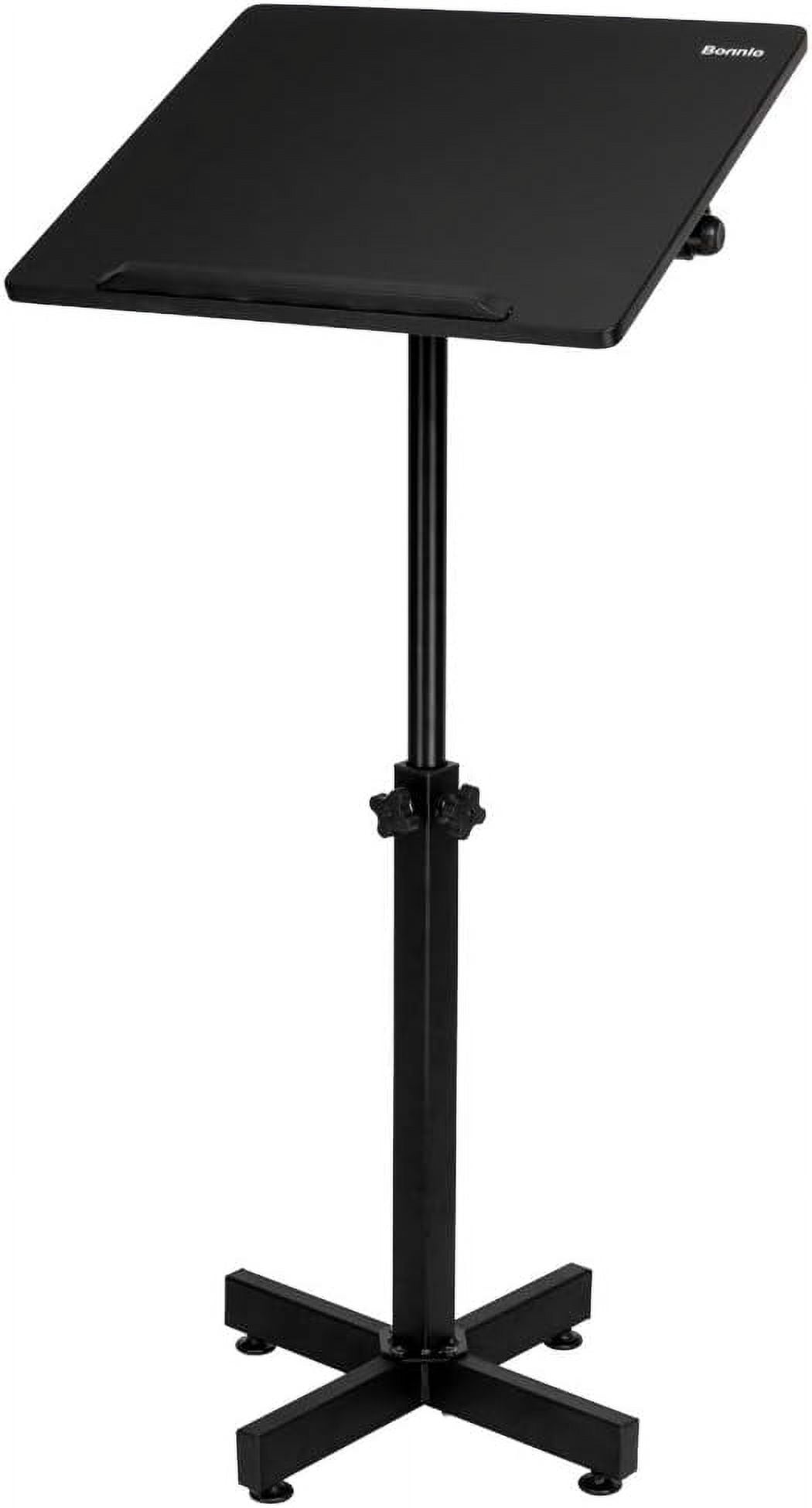 BuySphere Classic Lectern Stand, Height Adjustable Mobile Podium, Multi ...