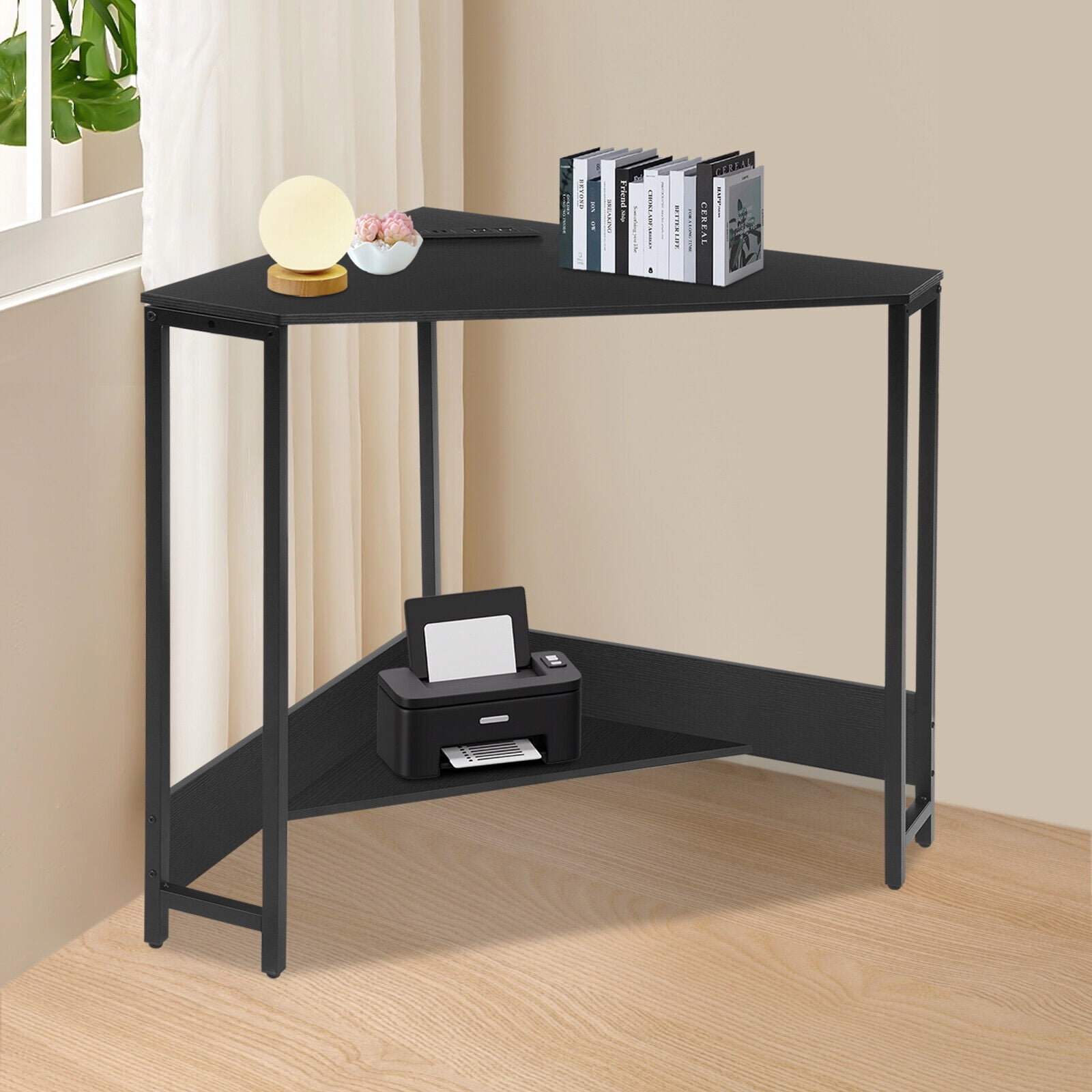 BuySphere Corner Desk Small Desk with Outlets Corner Table for Small ...