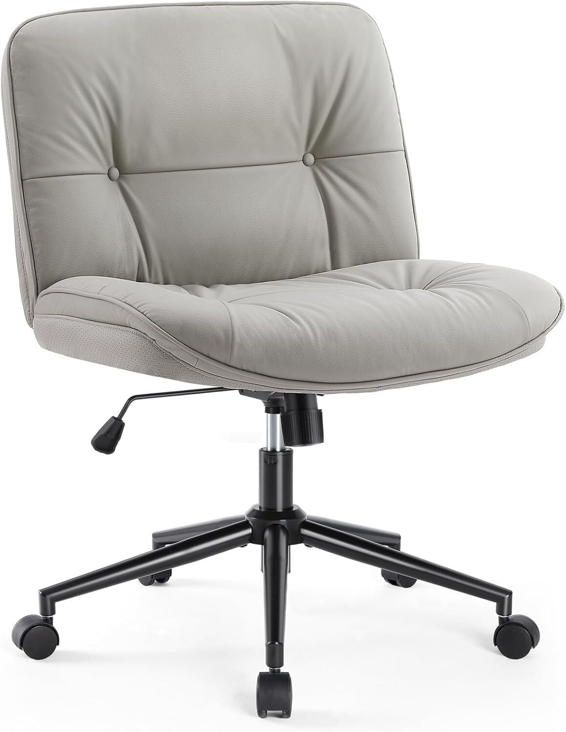 BuySphere Criss Cross Chair with Wheels, Legged Office Armless Wide ...