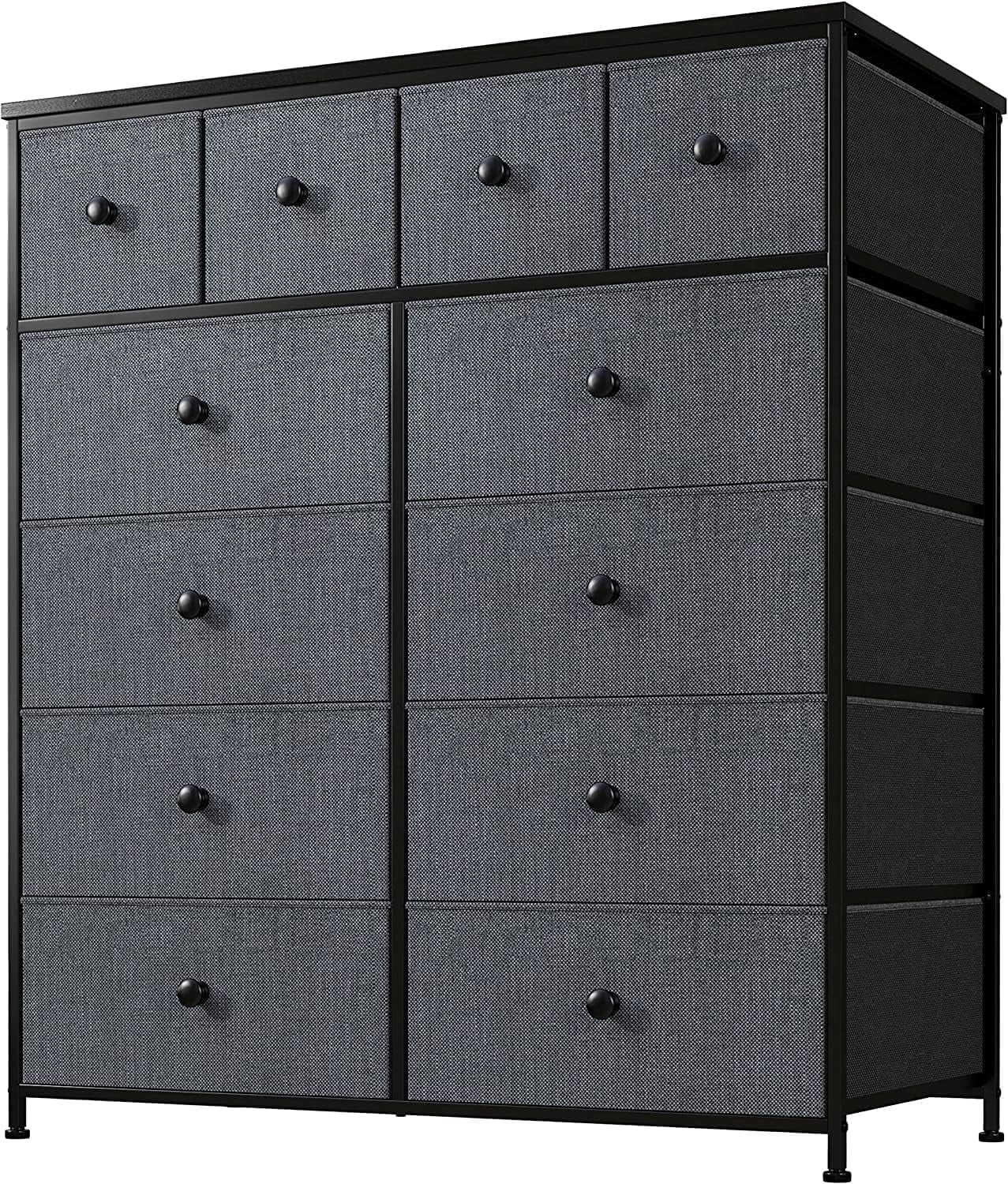 BuySphere Fabric Dresser for Bedroom with 12 Deep Drawers Dressers ...