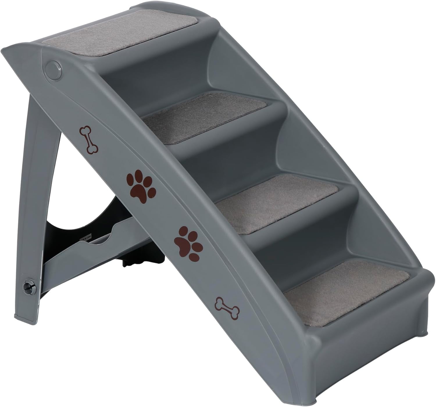 BuySphere Foldable Pet Dog Stairs for Large Small Dogs Nonslip Dog ...