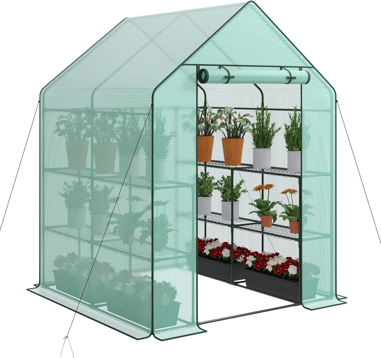 BuySphere Greenhouses for Outdoors, Portable Greenhouse Kit with Mesh ...