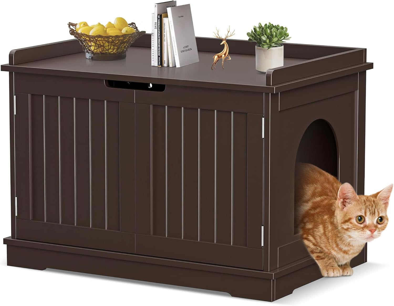 BuySphere Hidden Cat Litter Box Enclosure Cat Litter Box Furniture Cat ...