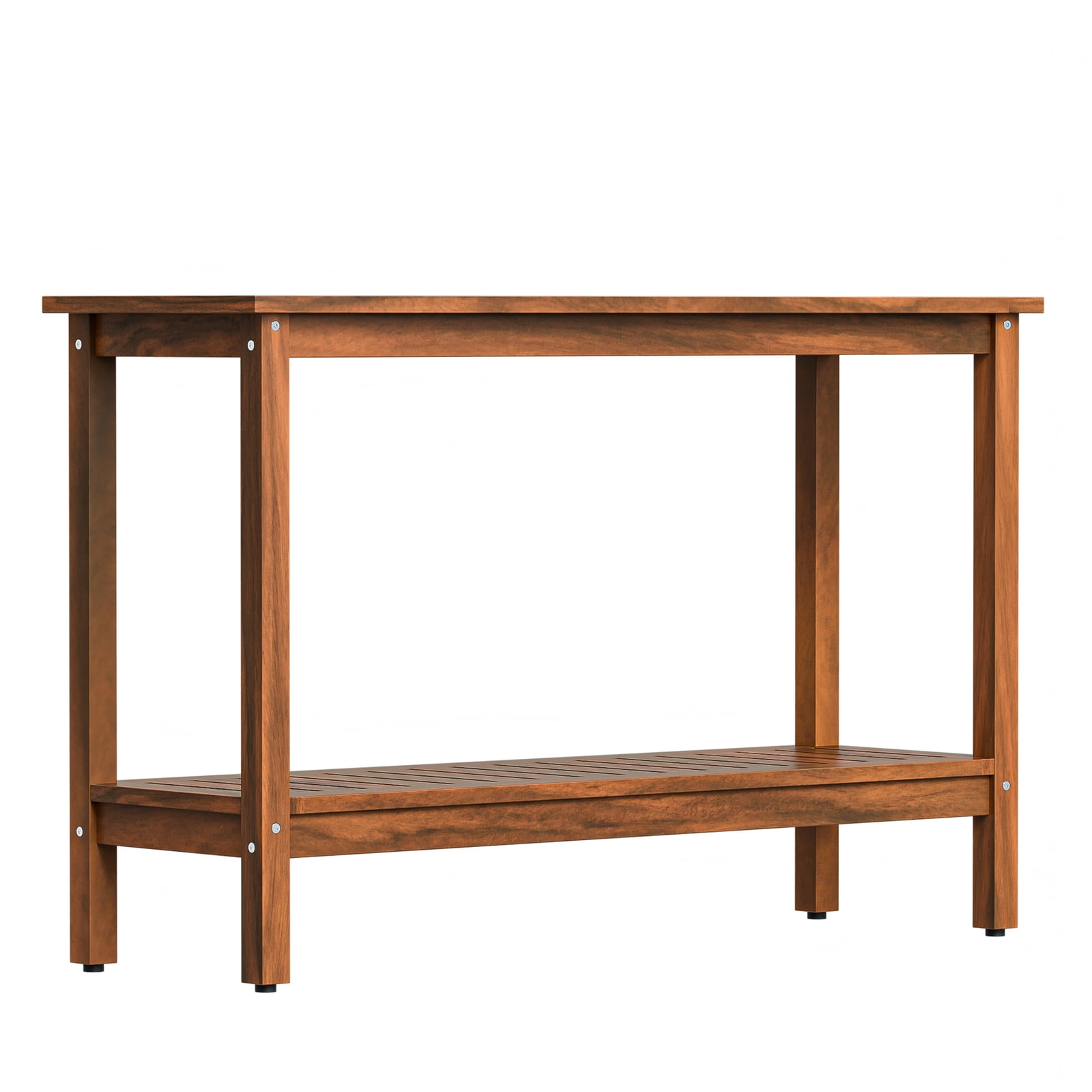 BuySphere Patio Console Table, Outdoor Solid Wood Side Table ...