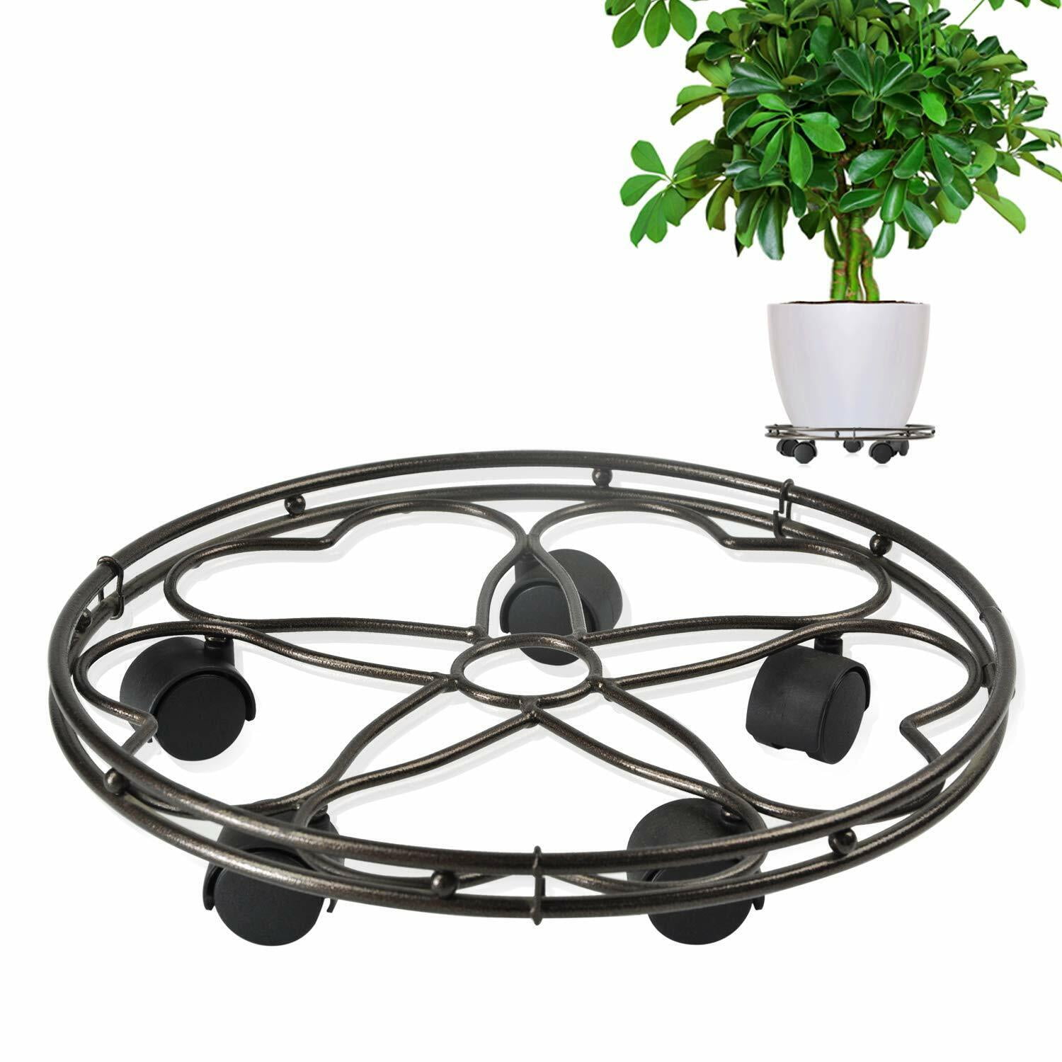 BuySphere Plant Stand Rolling with Wheels Heavy Duty Caddy Holder Patio ...