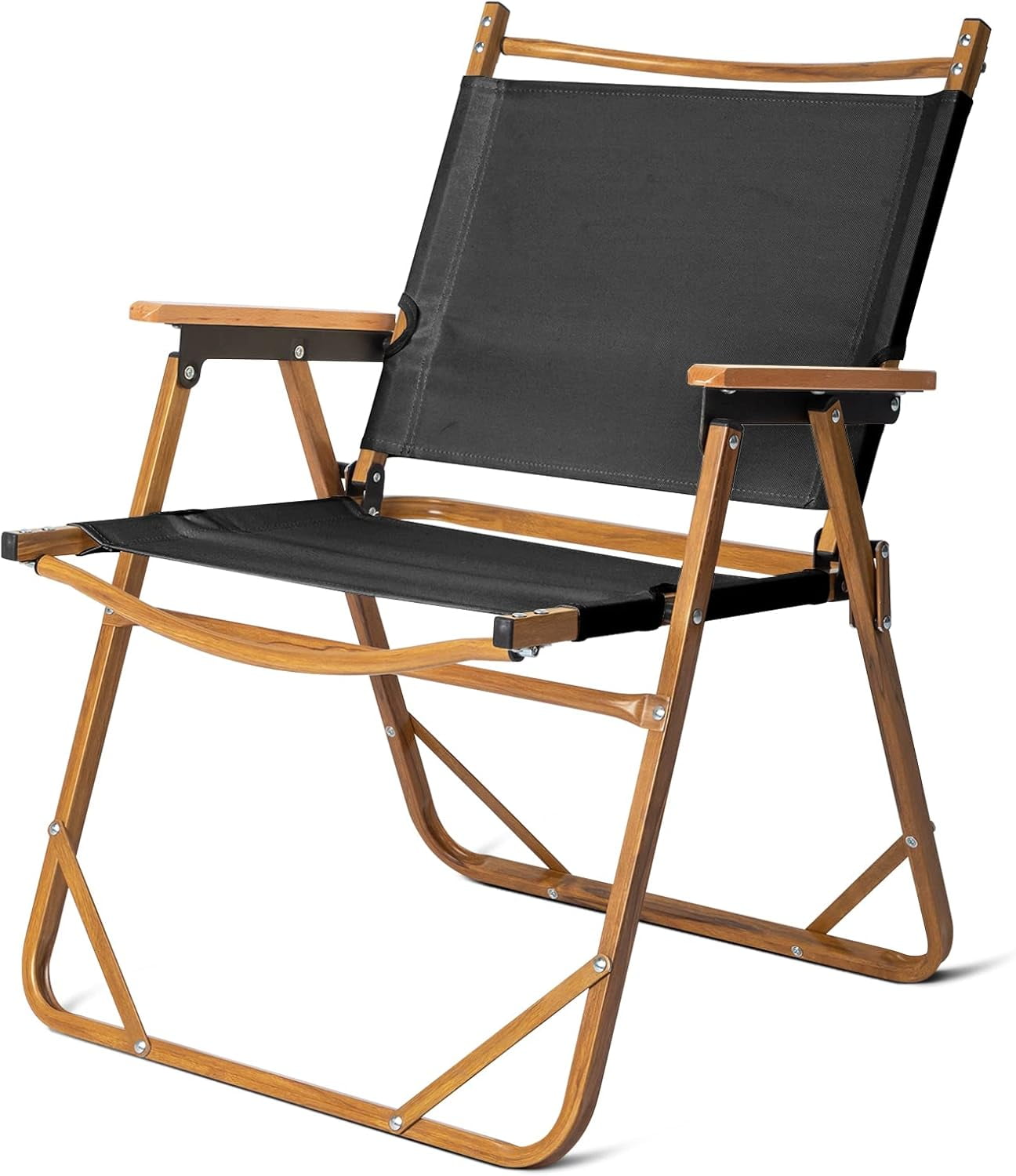 BuySphere Portable Folding Camping Chair, Ultralight Low Beach Chair, Durable Aluminum Frame ...