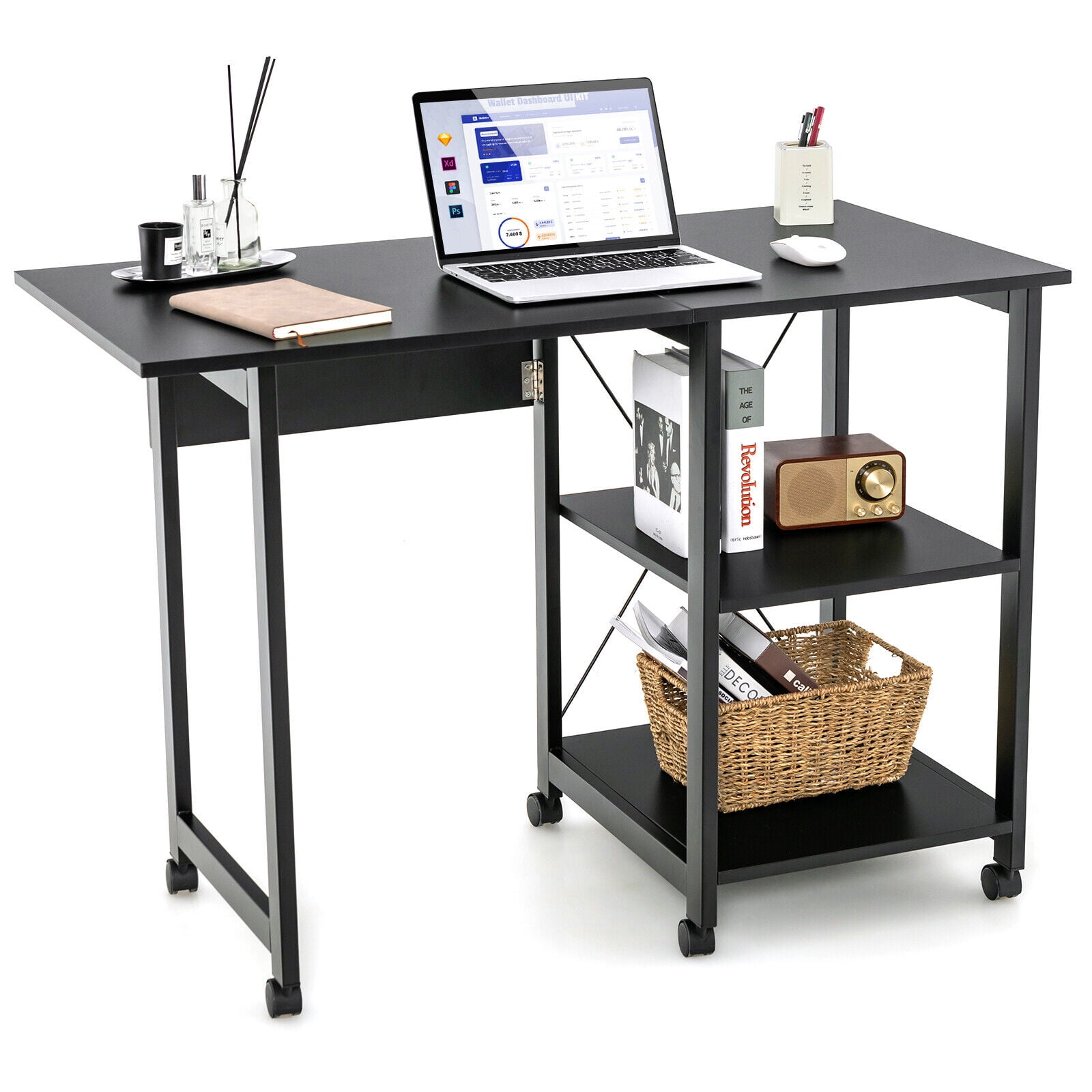 BuySphere Small Computer Desk, 42X21Inch Office Writing Work Study ...