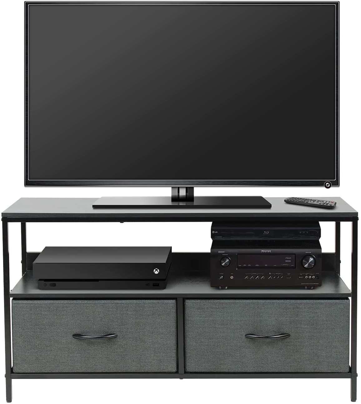 BuySphere TV Stand Dresser with 2 Drawers - Television Riser Chest with ...