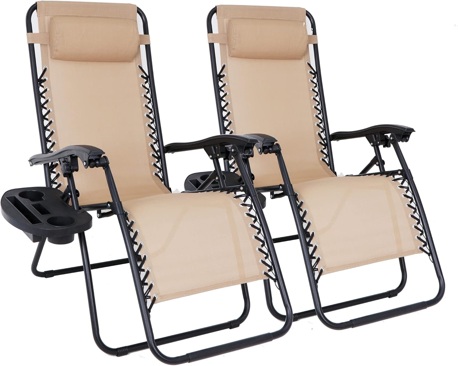 BuySphere Zero Gravity Chair Set of 2 Folding Anti Gravity Recliner ...