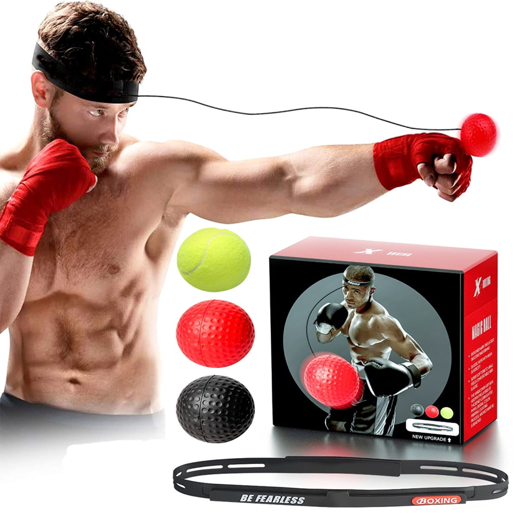 BuyWeek Head-Mounted Boxing Reflex Ball for Speed, Agility, Reaction ...