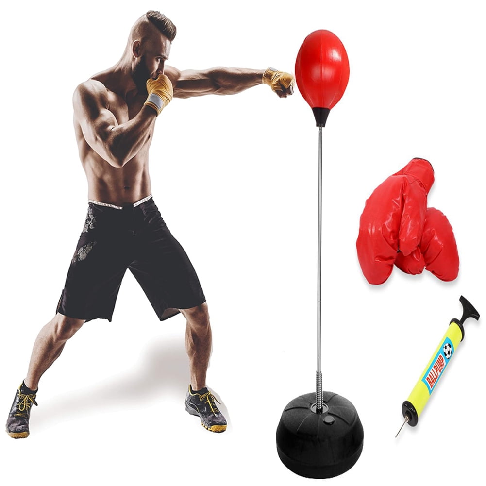 BuyWeek Punching Bag with Stand Freestanding Boxing Bag, Adjustable ...
