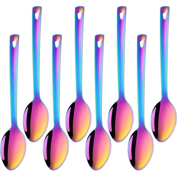 Buyer Star 8-Piece Large Serving Spoons for Buffet, 13 Inch Stainless ...