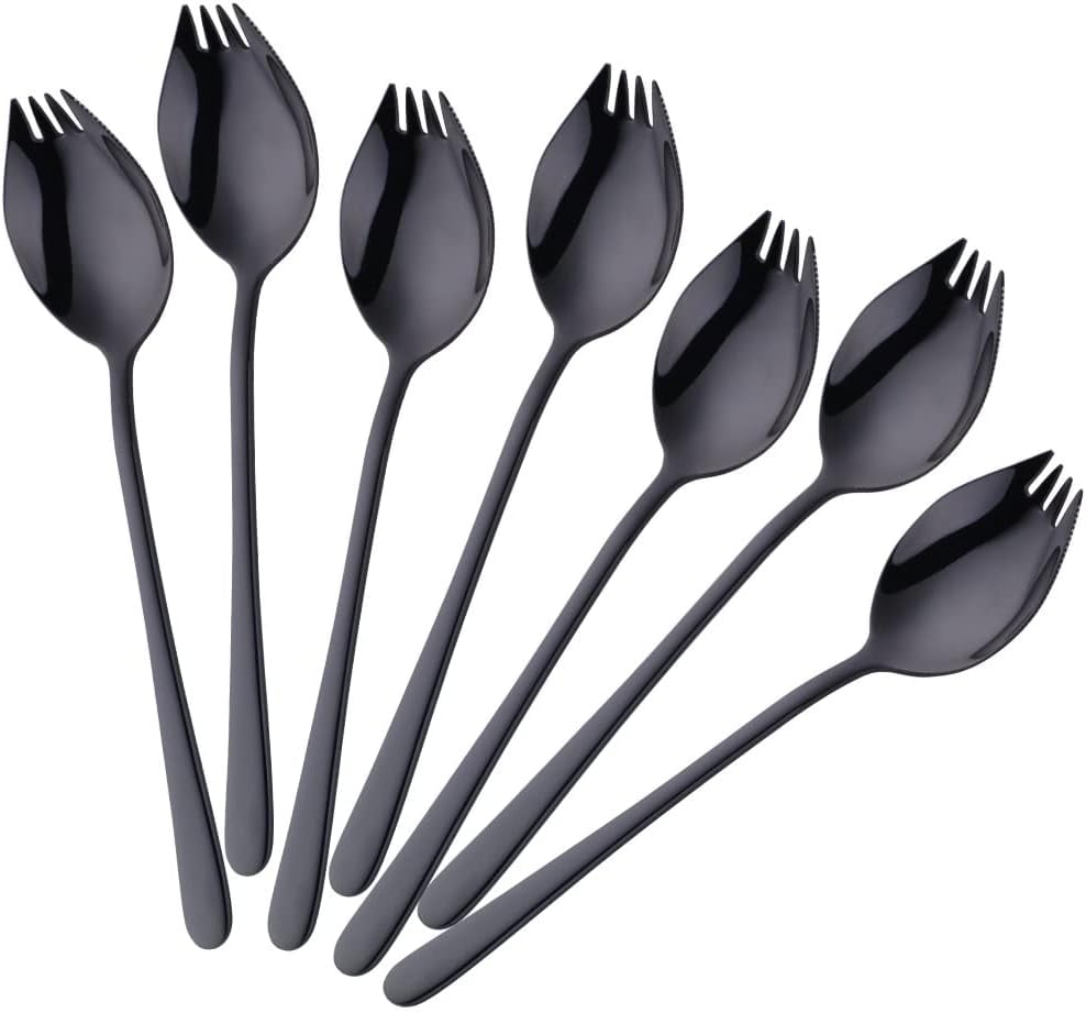 Buyer Star Sporks 6-pack 18/8 Stainless Steel Sporks for Everyday ...