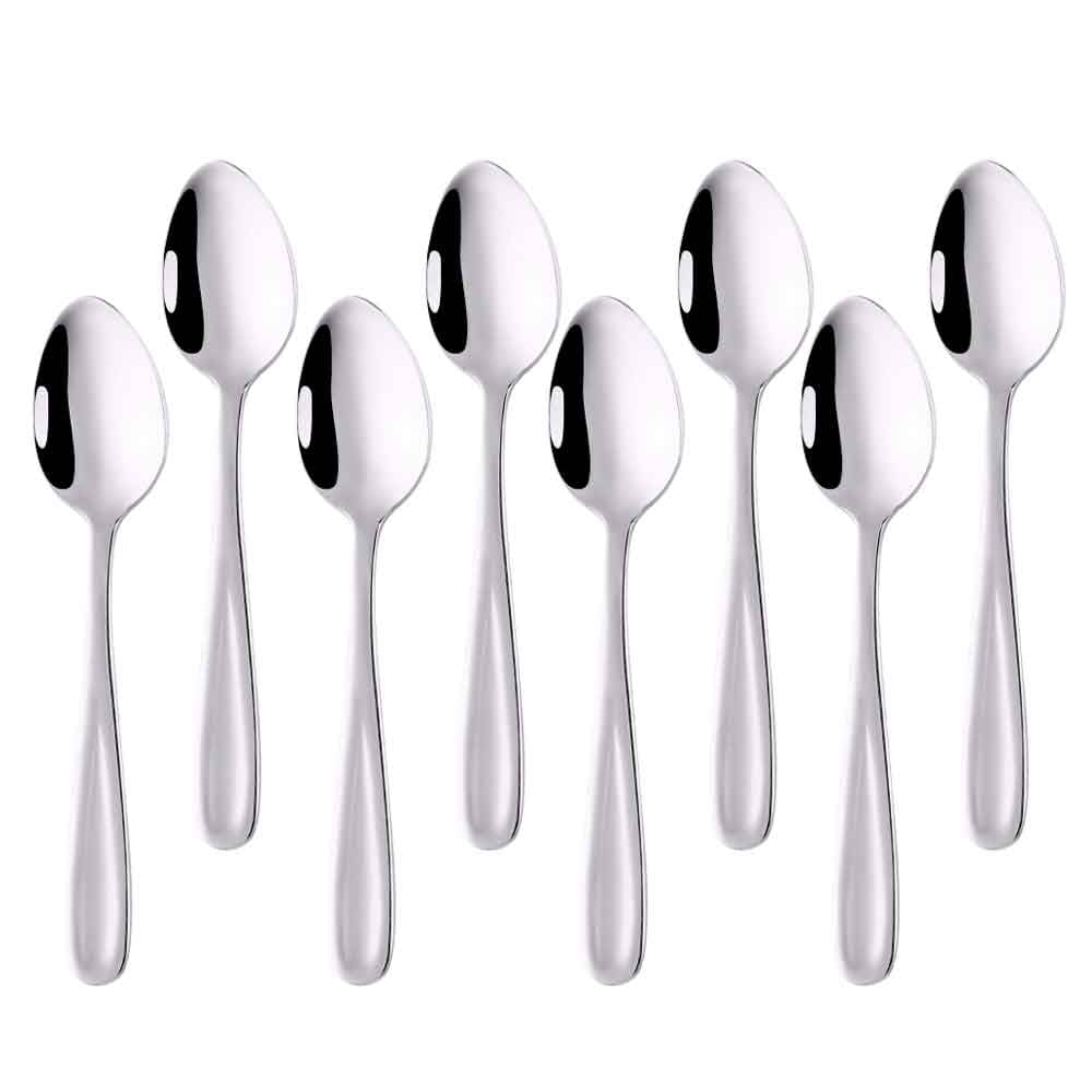 Buyer Star Stainless Steel Dessert Spoons Set of 6, Reusable Gold ...