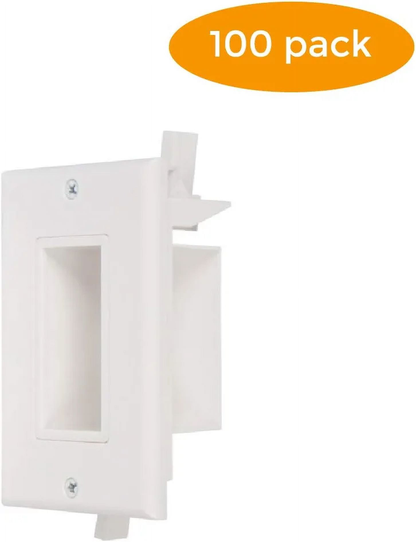 Buyer's Point Recessed Low Voltage Cable Wall Plate, Easy to Mount ...
