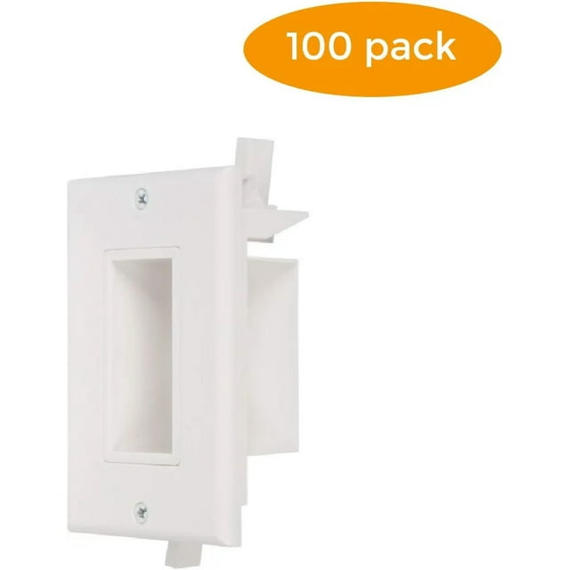 Buyer's Point Recessed Low Voltage Cable Wall Plate, Easy to Mount ...