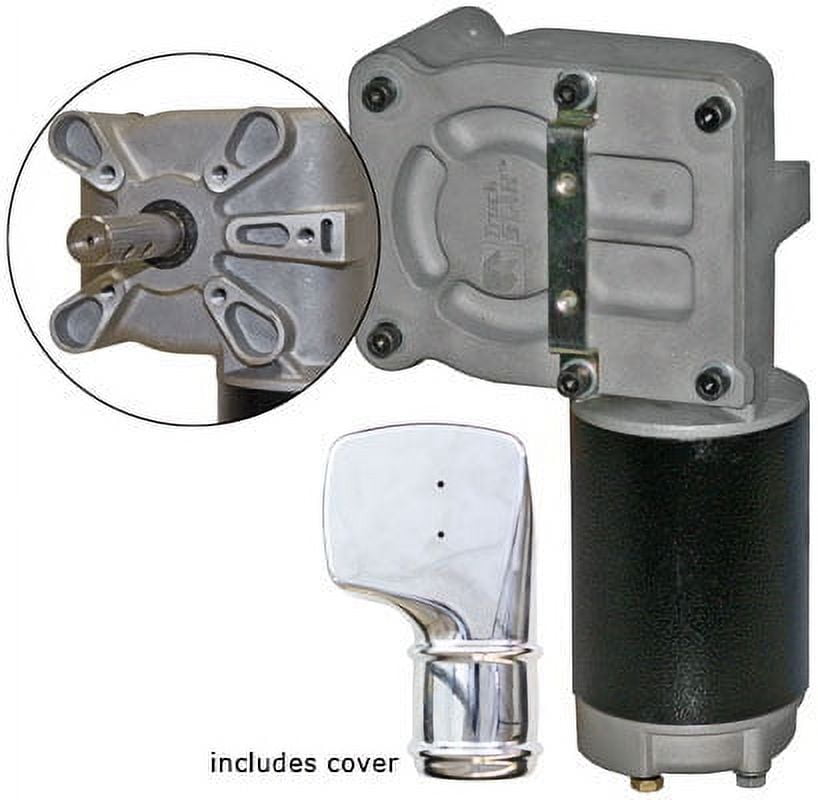 Buyers 5541095 Direct Drive Tarp Gear Motor 12V DC With Cover 90:1 Gear ...