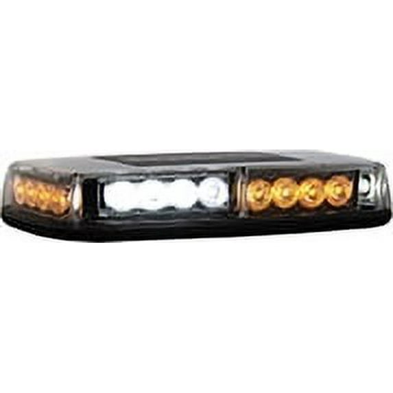 Buyers 8891042 LED Magentic Emergency Amber/Clear Strobe Mini Light Bar ...