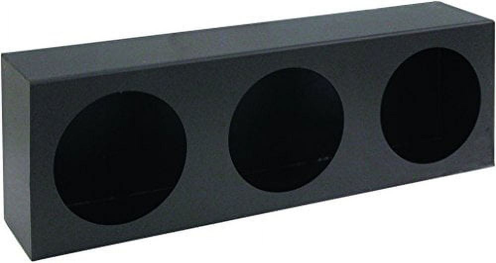 Buyers Black Powder Coated Steel Trucks Triple Round Light Box for 4 ...