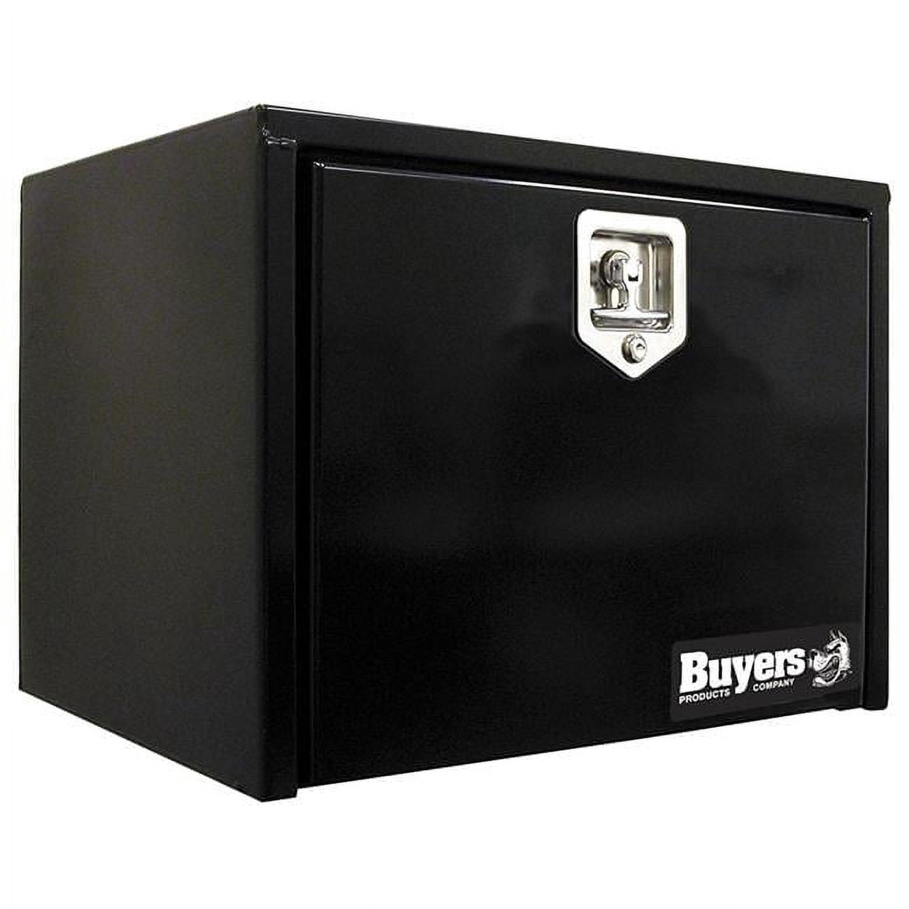 Buyers Products 24 x 18 x 18 in. Underbody Toolbox with T-Handle, Black ...