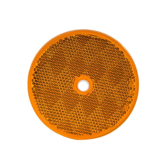 Buyers Products 5623317 3.1875 Inch Amber DOT Bolt-On Reflector, Center ...