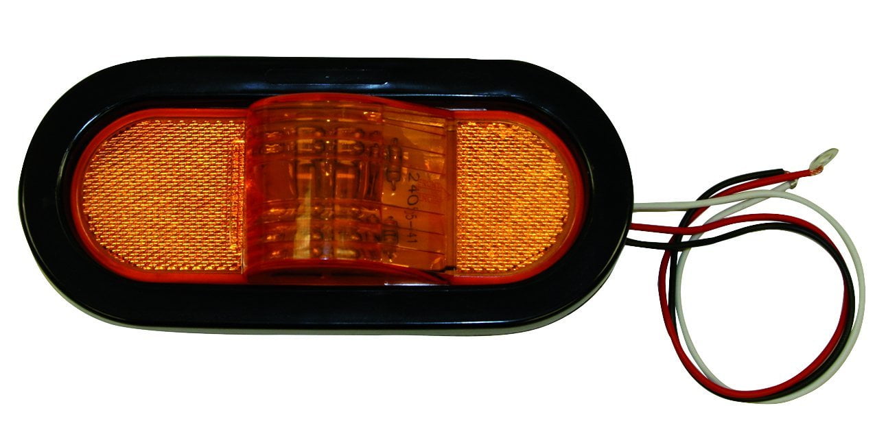 Buyers Products 5626209 6 Inch Amber Oval Mid-Turn Signal-Side Marker ...