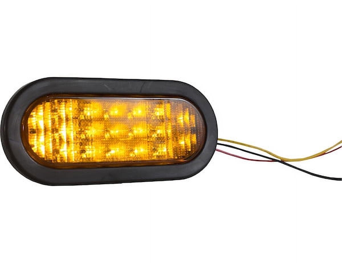 Buyers Products 6 Inch Ultra Bright Quad Flash Oval LED Recessed Strobe ...